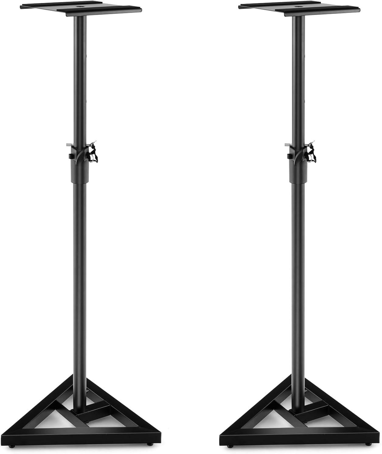 Hyxoo Speaker Stands Pair, Height Adjustable Floor Speaker Stands with ...