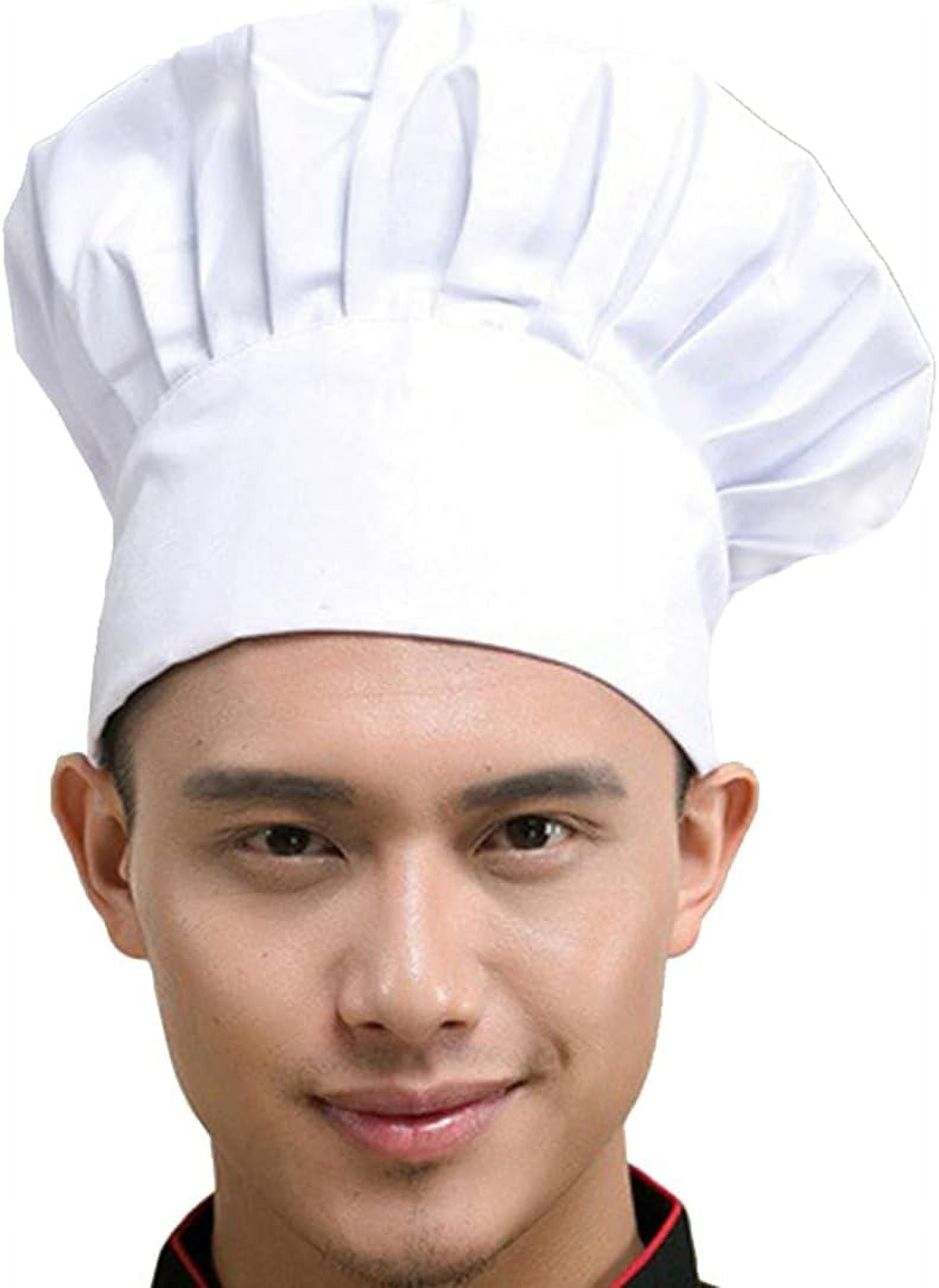 Hyzrz Chef Hat Adult Adjustable Elastic Baker Kitchen Cooking Chef Cap ...