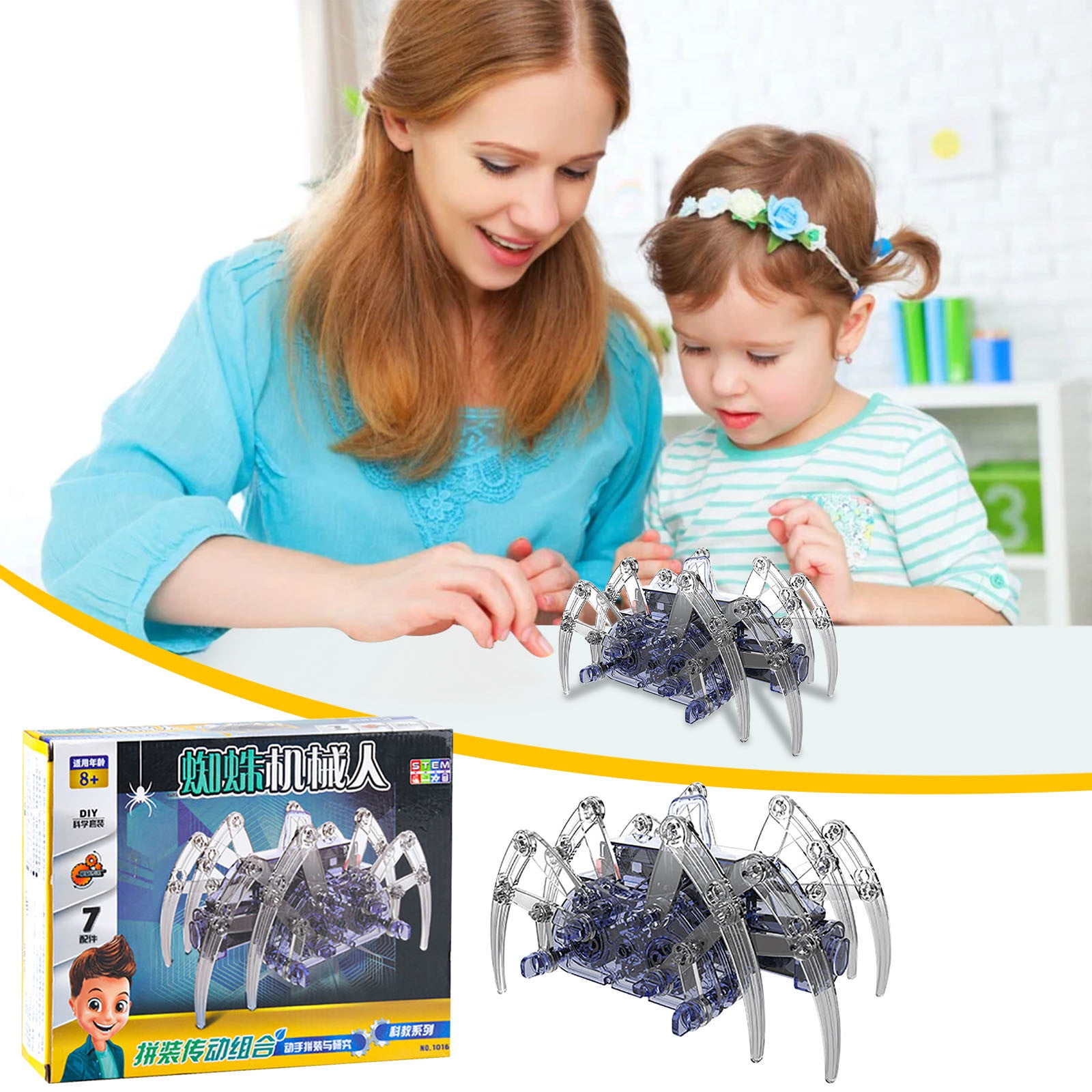 Hzrsly Educational DIY Electric Spider Robot Kit for Kids - Highly ...