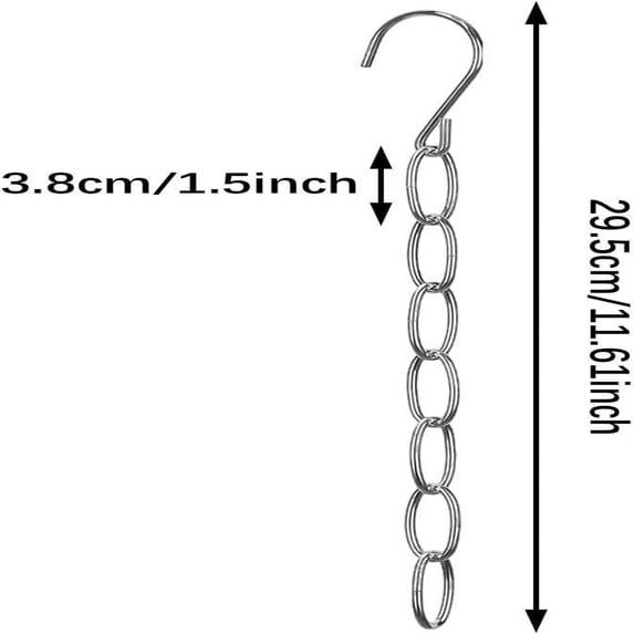 Hzrsly Retractable Metal Chain Clothes Hangers Organizer for Pants and ...
