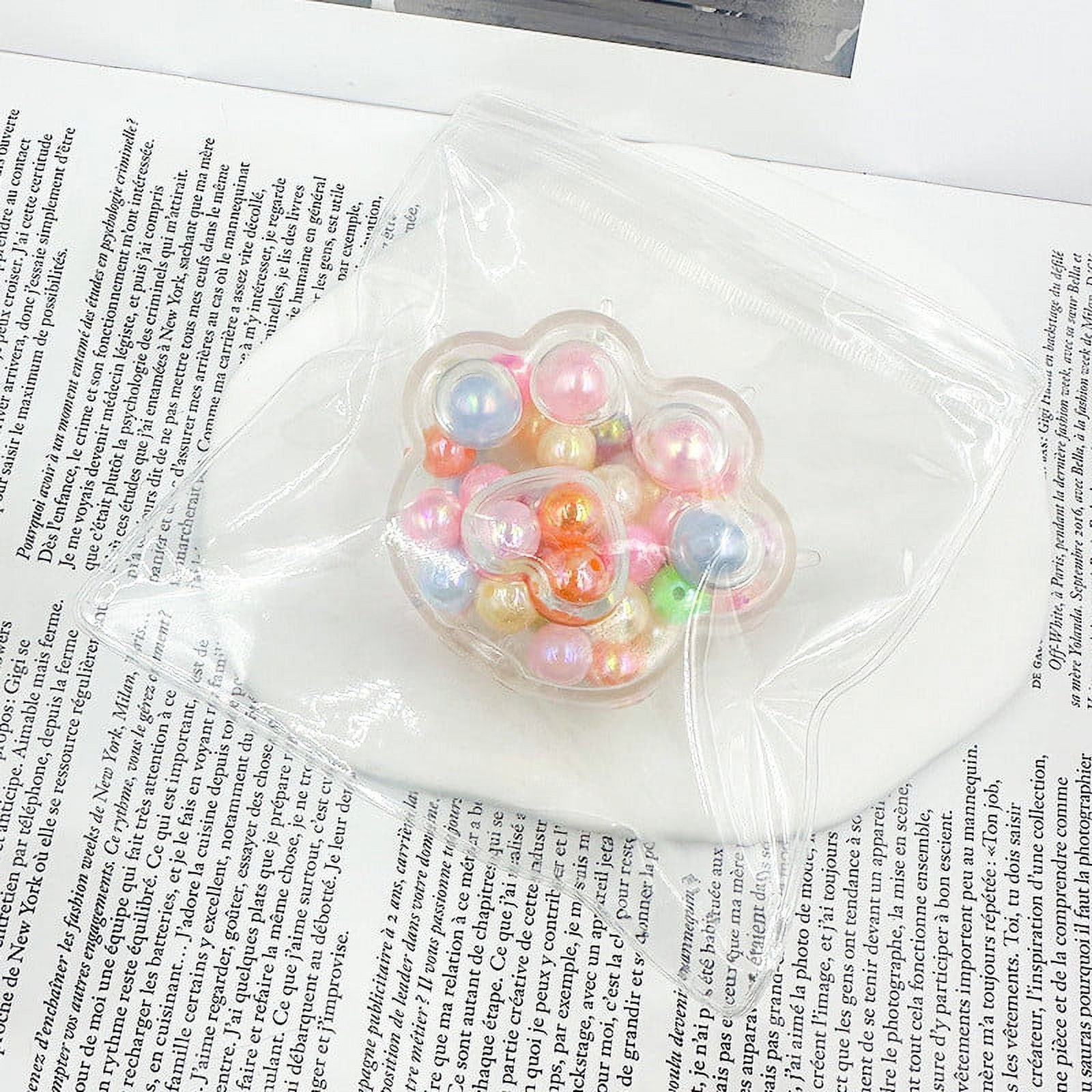 Hzrsly Sensory Pearl Fidget Toy - Stress Relief Bead String, Tactile ...