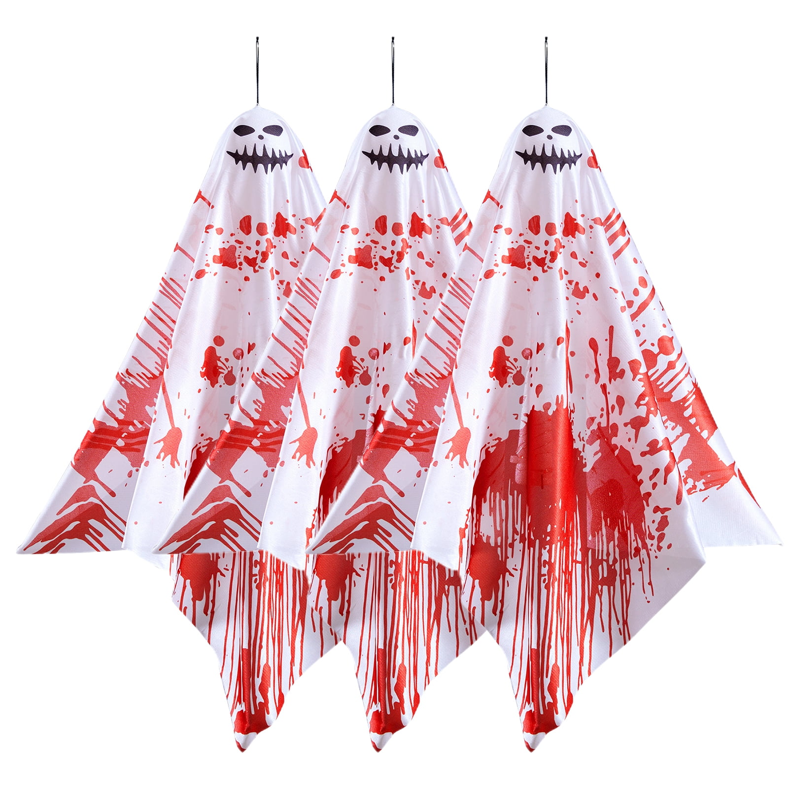 Hzsb 1/2/3Pcs Halloween Hanging Ghost Outdoor Spooky Blood Ghost with ...