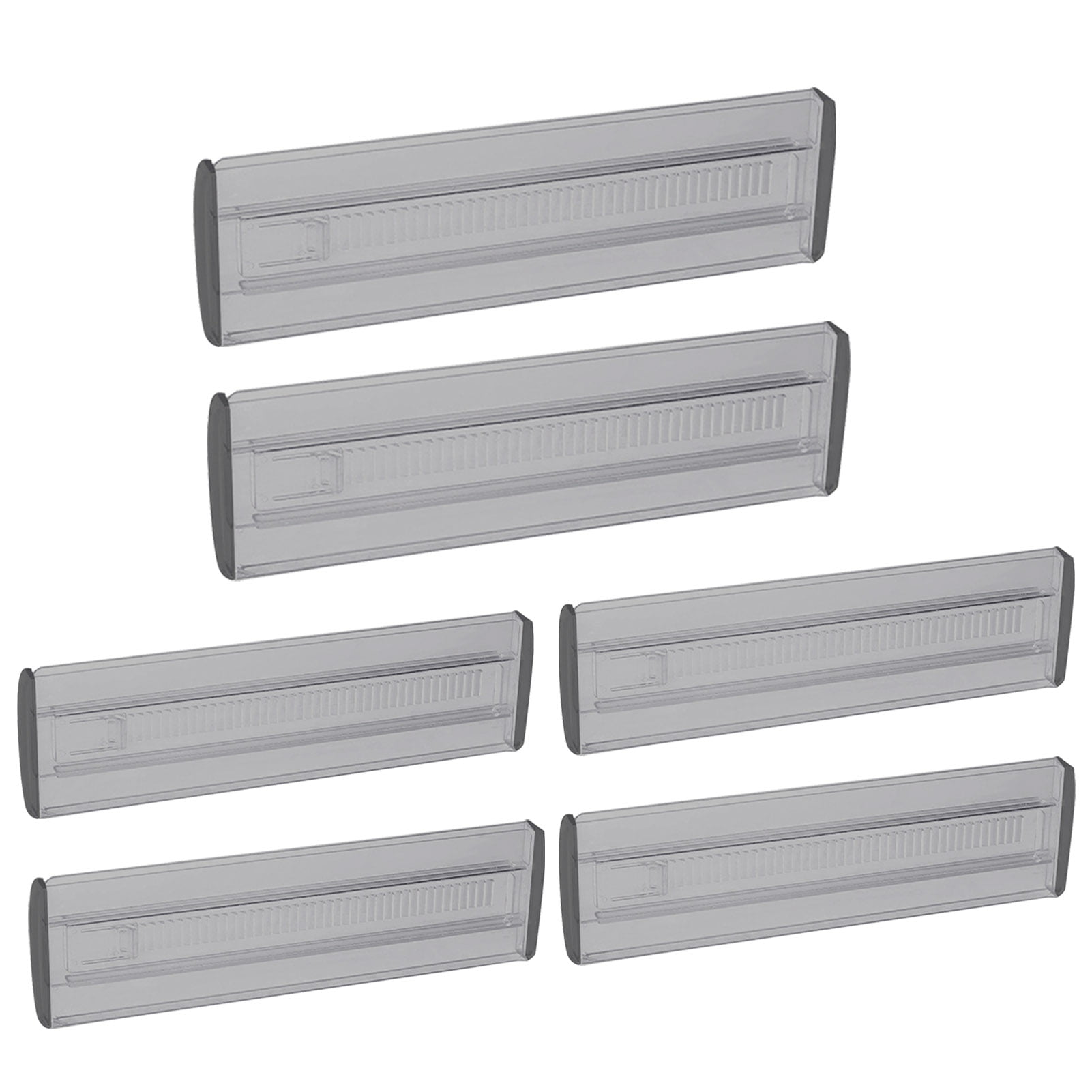 Hzsb 1/2/4/6 Pcs Adjustable Drawer Storage Divider Retractable Clear ...