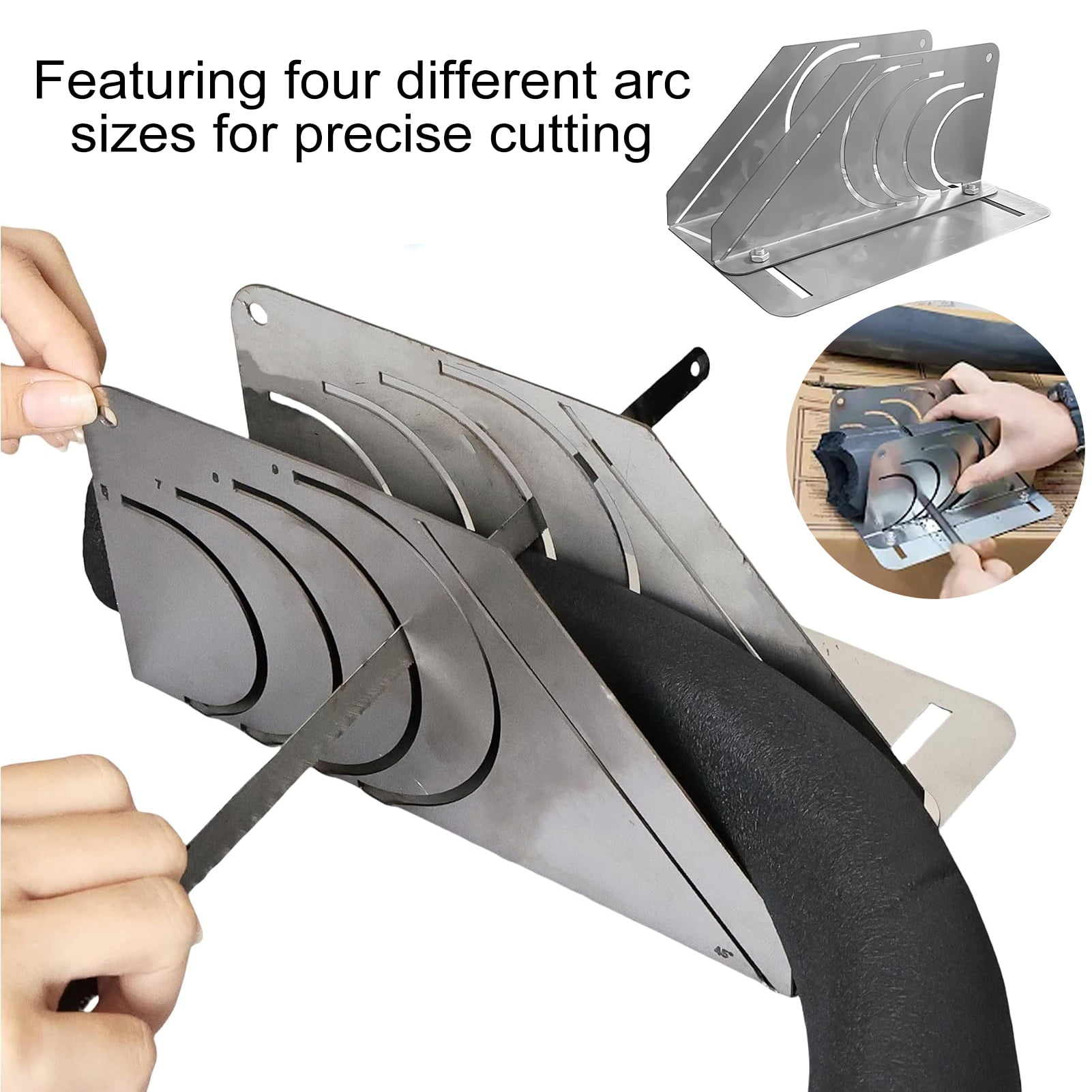 Hzsb 1/2Pcs Foam Pipe Cutter Tool High Precision 45-Degree Rubber ...