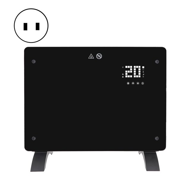 Hzsb 1000W Electric Glass Panel Heater, Touch Screen & Remote Control ...