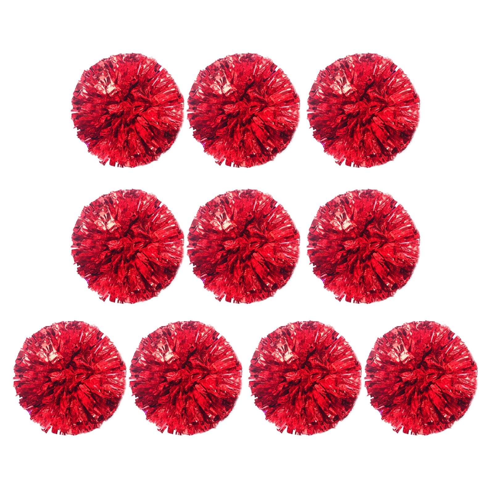 Hzsb 10Pcs Cheerleader Pom Poms Metallic Cheerleader Pompoms with ...