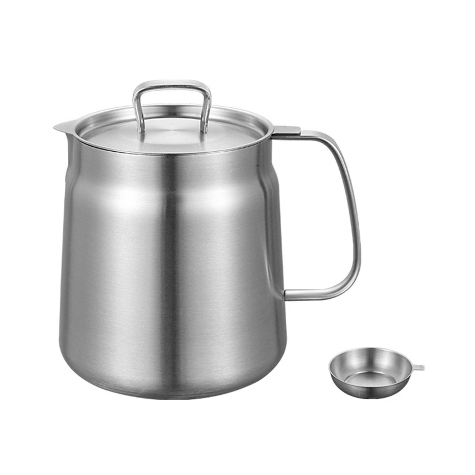 Hzsb 1500/2000ML Stainless Steel Oil Filter Pot Large Capacity Fryer ...