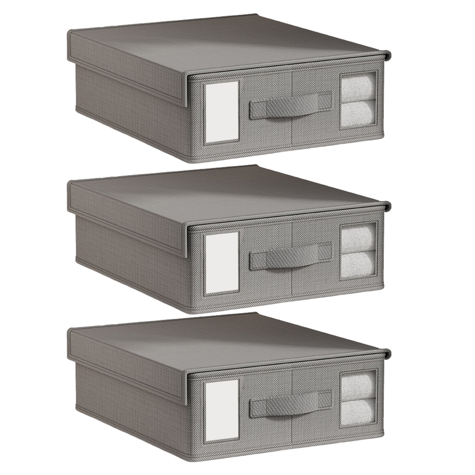 Hzsb 2/3 Pcs Bed Sheet Storage Box, with Visible Window and Handle ...