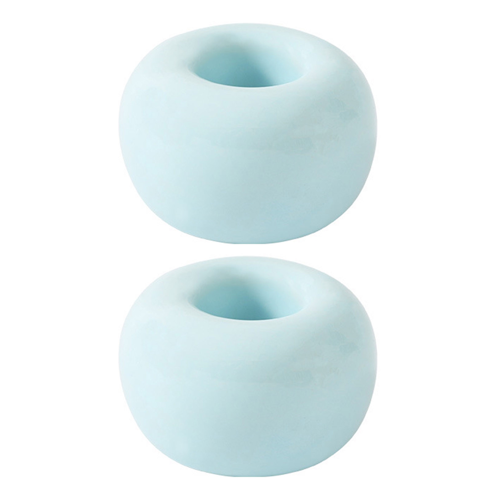 Hzsb 2 Pcs Toothbrush Holders Smooth Japanese Style Ceramics Round ...
