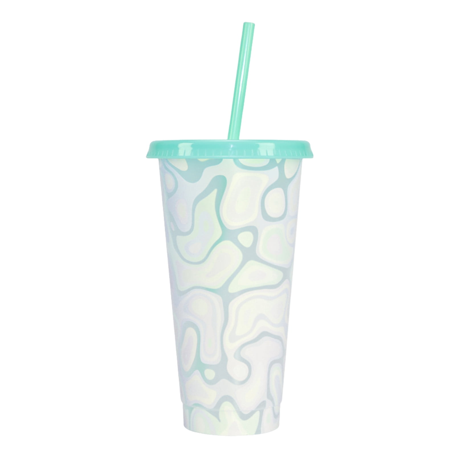 Hzsb 24oz Magic Color Changing Cups - With Lids & Straws, Reusable Cups ...