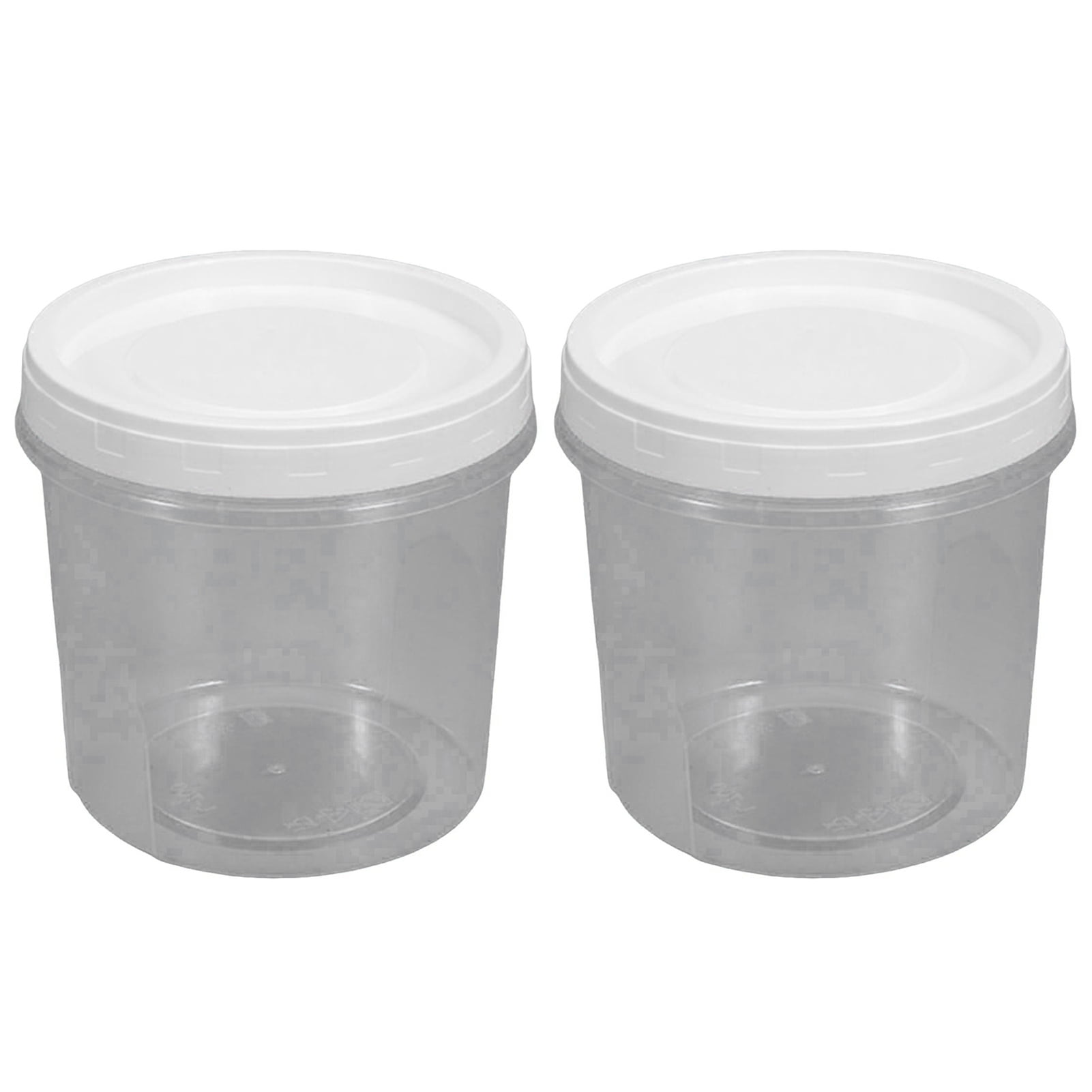 Hzsb 2Pcs Airtight Freezer Containers Set with Twist Top Lids 400/500 ...