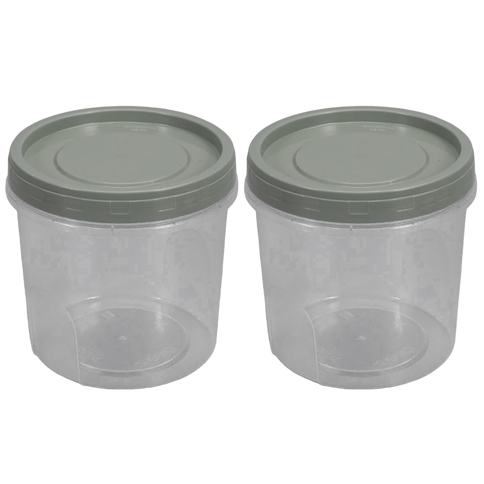 Hzsb 2Pcs Airtight Freezer Containers Set with Twist Top Lids 400/500 ...