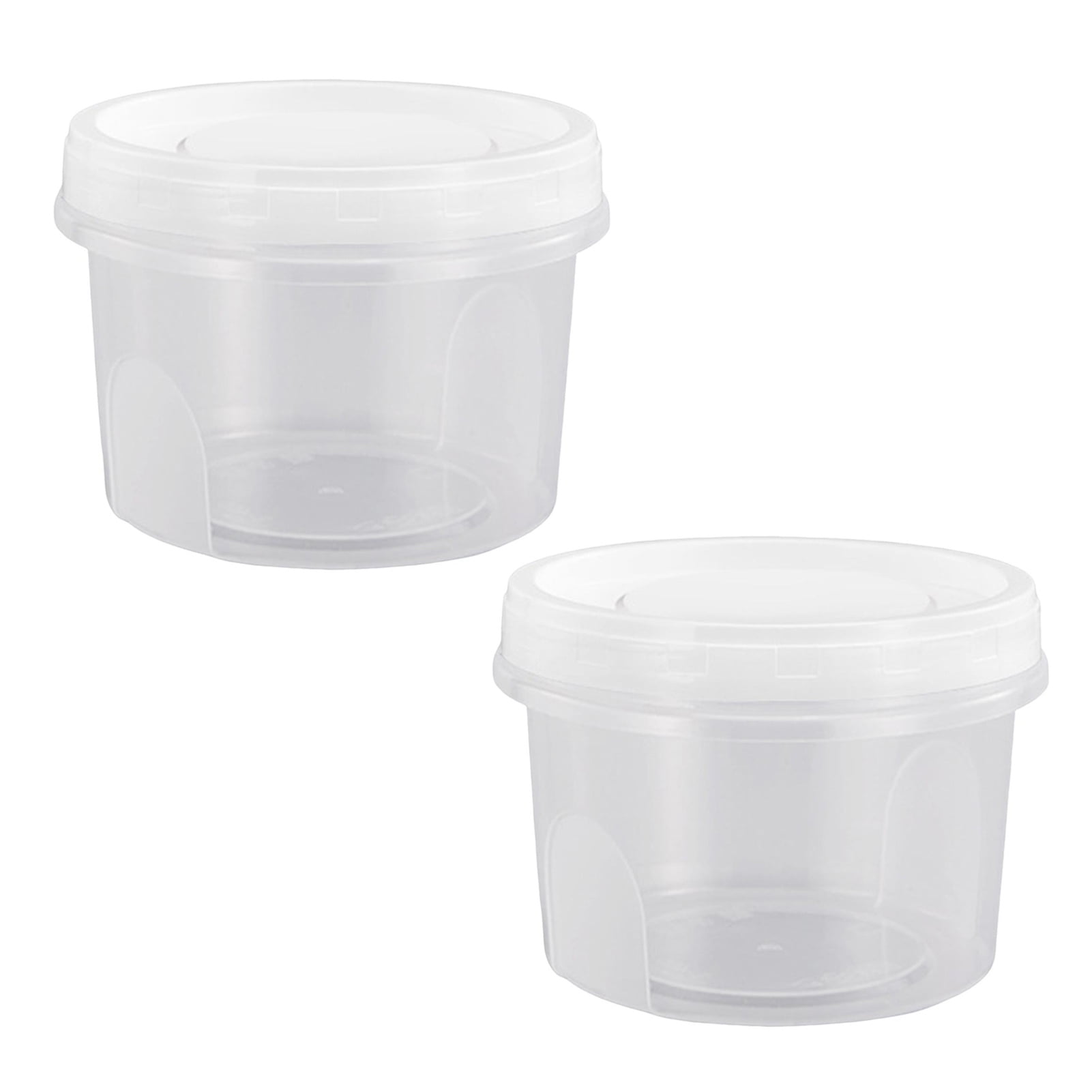Hzsb 2Pcs Airtight Freezer Containers Set with Twist Top Lids 400/500 ...