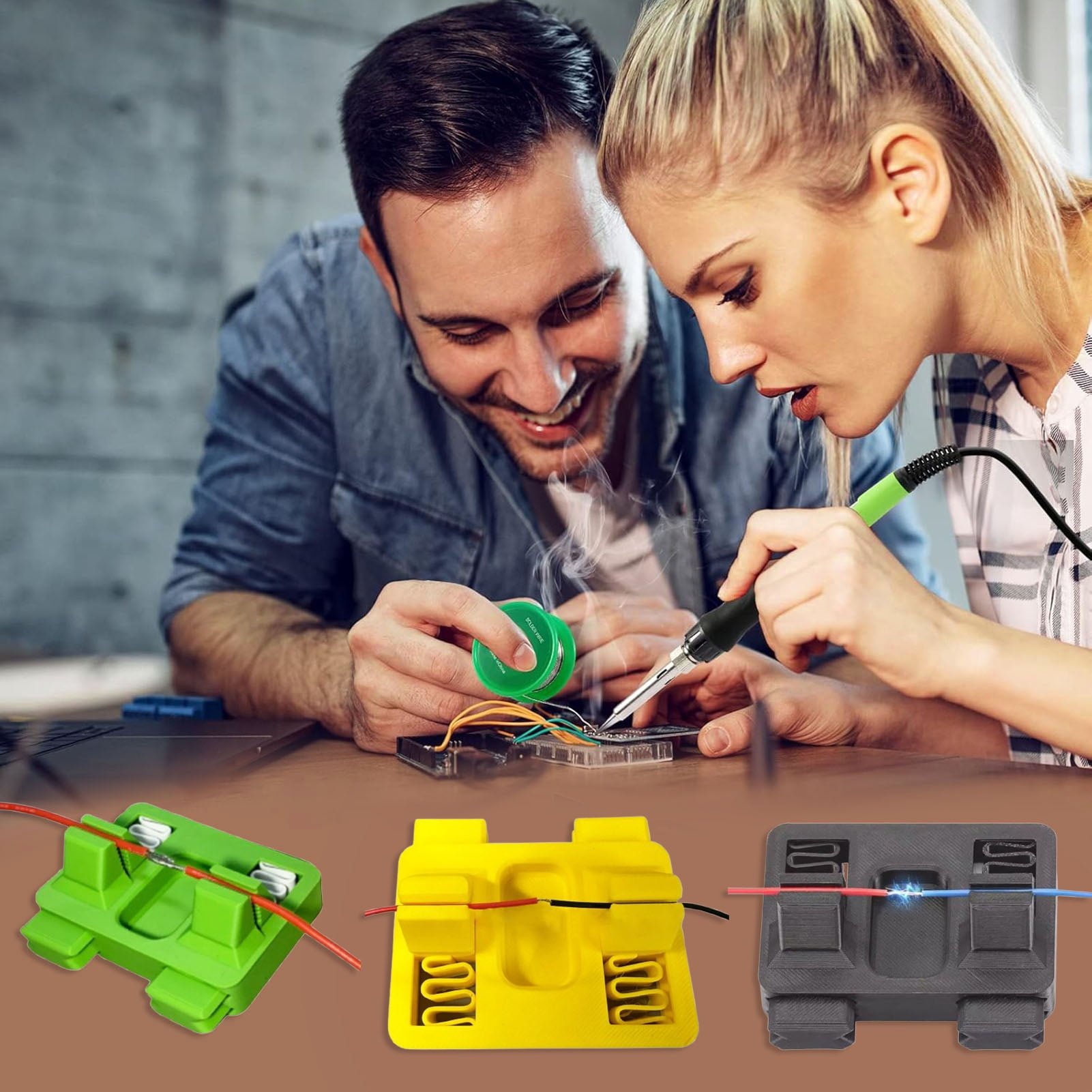 Hzsb 2Pcs Electric Wire Welding Fixture Cable Soldering Station Heavy ...