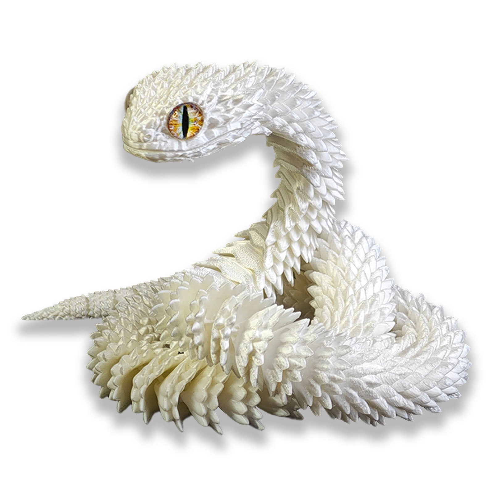 Hzsb 3D Printed Snake Figurine Movable Joints Snake Figure Articulated ...