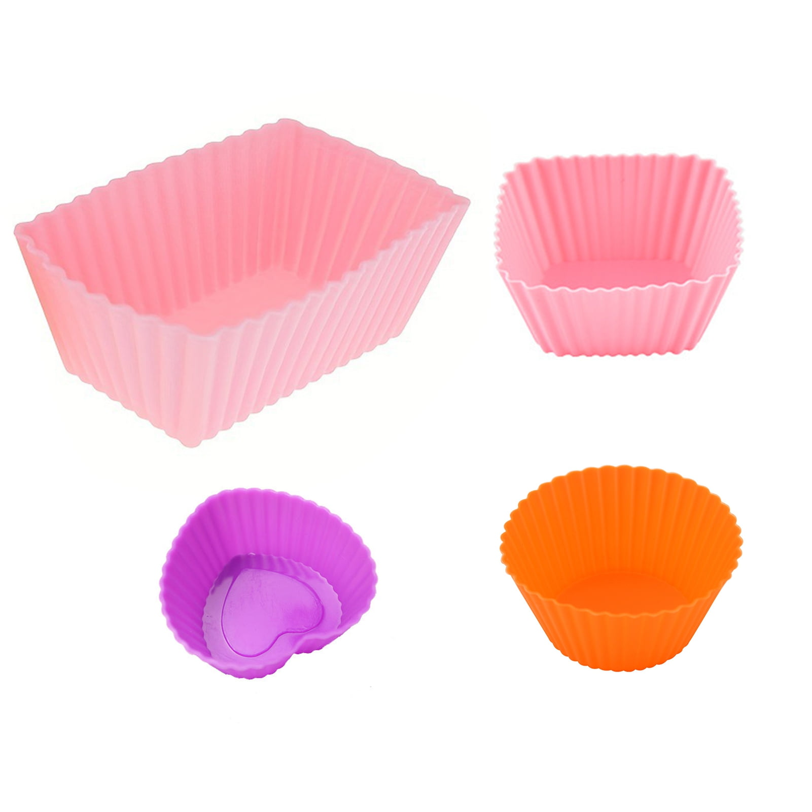 Hzsb 40 Pcs Lunch Box Dividers Set Reusable Silicone Cupcake Liners ...