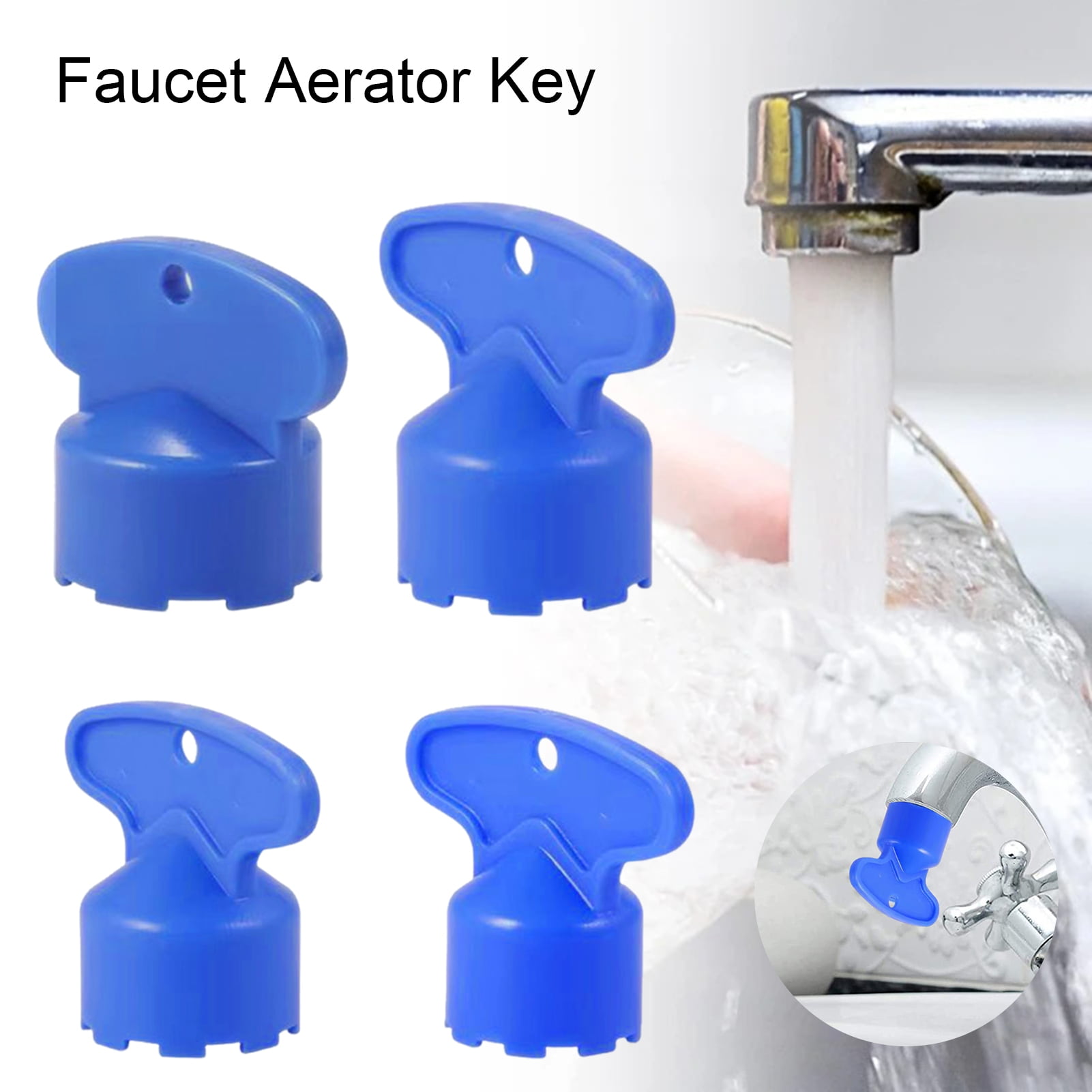 Hzsb 4Pcs 16.5/18.5/21.5/24MM Kitchen Faucet Aerator Key 4 Sizes Heavy ...