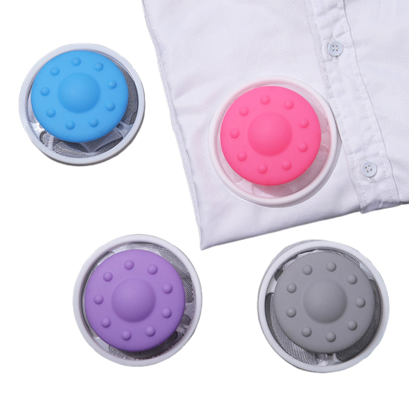 Hzsb 4Pcs Hair Catcher Floating Mesh Washing Machine Hair Removal Mesh ...