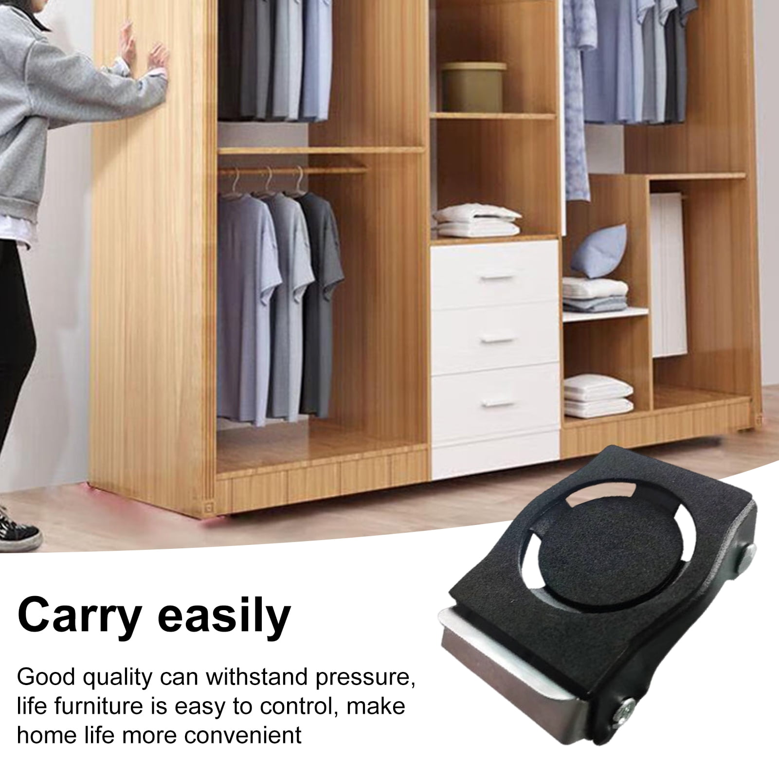 Hzsb 4Pcs Heavy Duty Furniture Lifter Tool – 750Lbs Capacity Moving ...