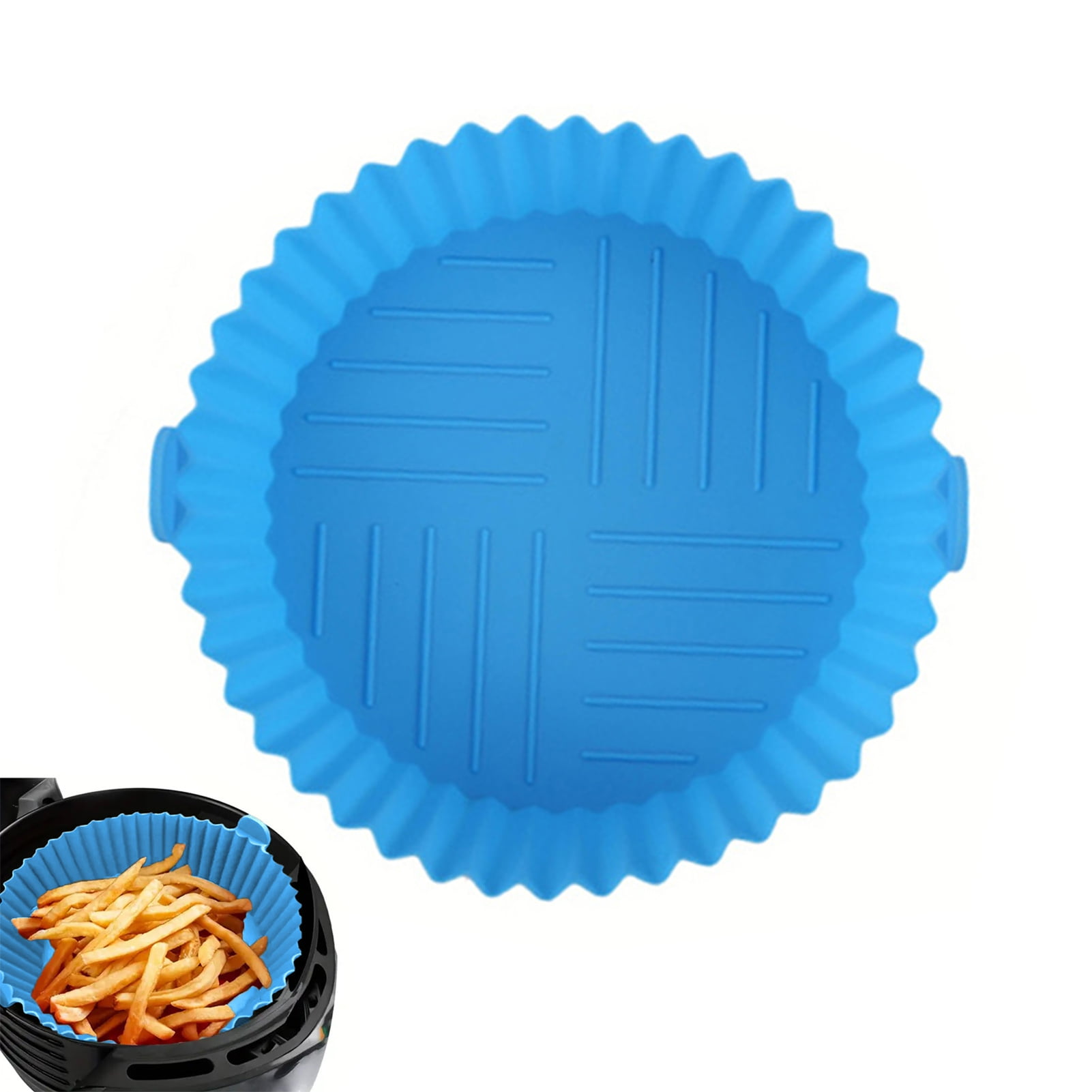 Hzsb 6Pcs Air Fryer Silicone Pot Set BPA-Free Food-Grade Air Fryer ...