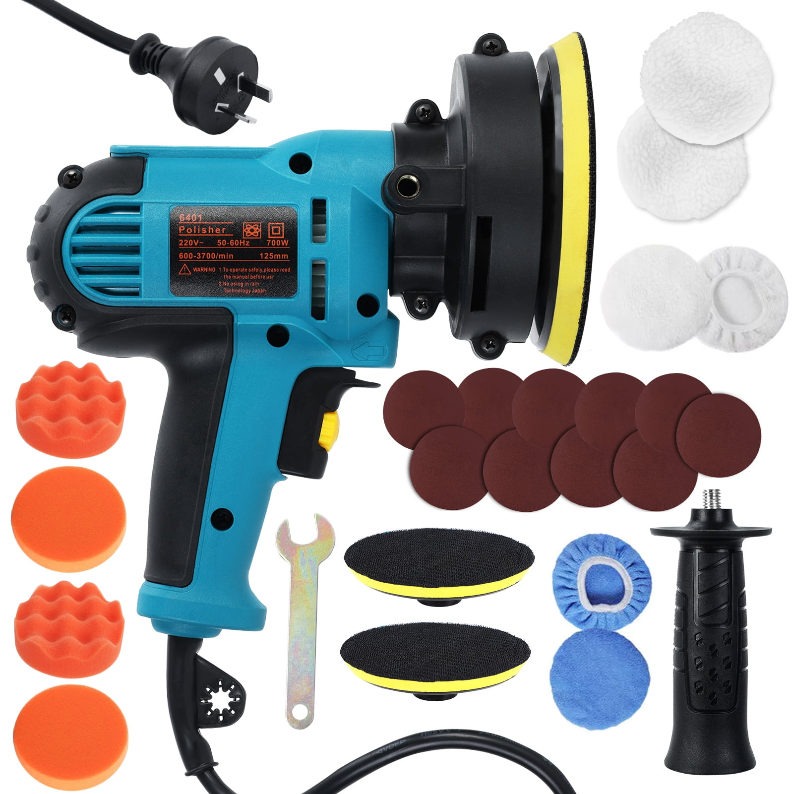 Hzsb 700W Car Polisher Buffer Sander, Car Electric Polisher, Auto ...