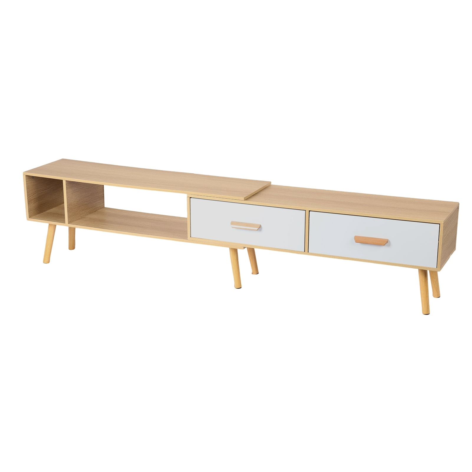 Hzsb 78" TV Stand, Retractable TV Cabinet, Entertainment Center with 2 ...