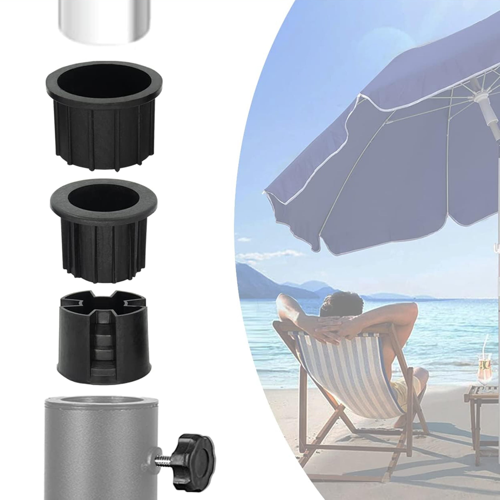 Hzsb 8/12Pcs Umbrella Stand Tube Pipe Sleeve with Hand Knob Tightening ...