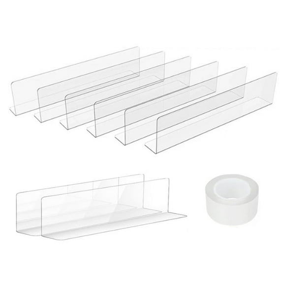 Hzsb 8 Pcs Transparent Under Bed L-Shaped Baffles with Self-Adhesive ...