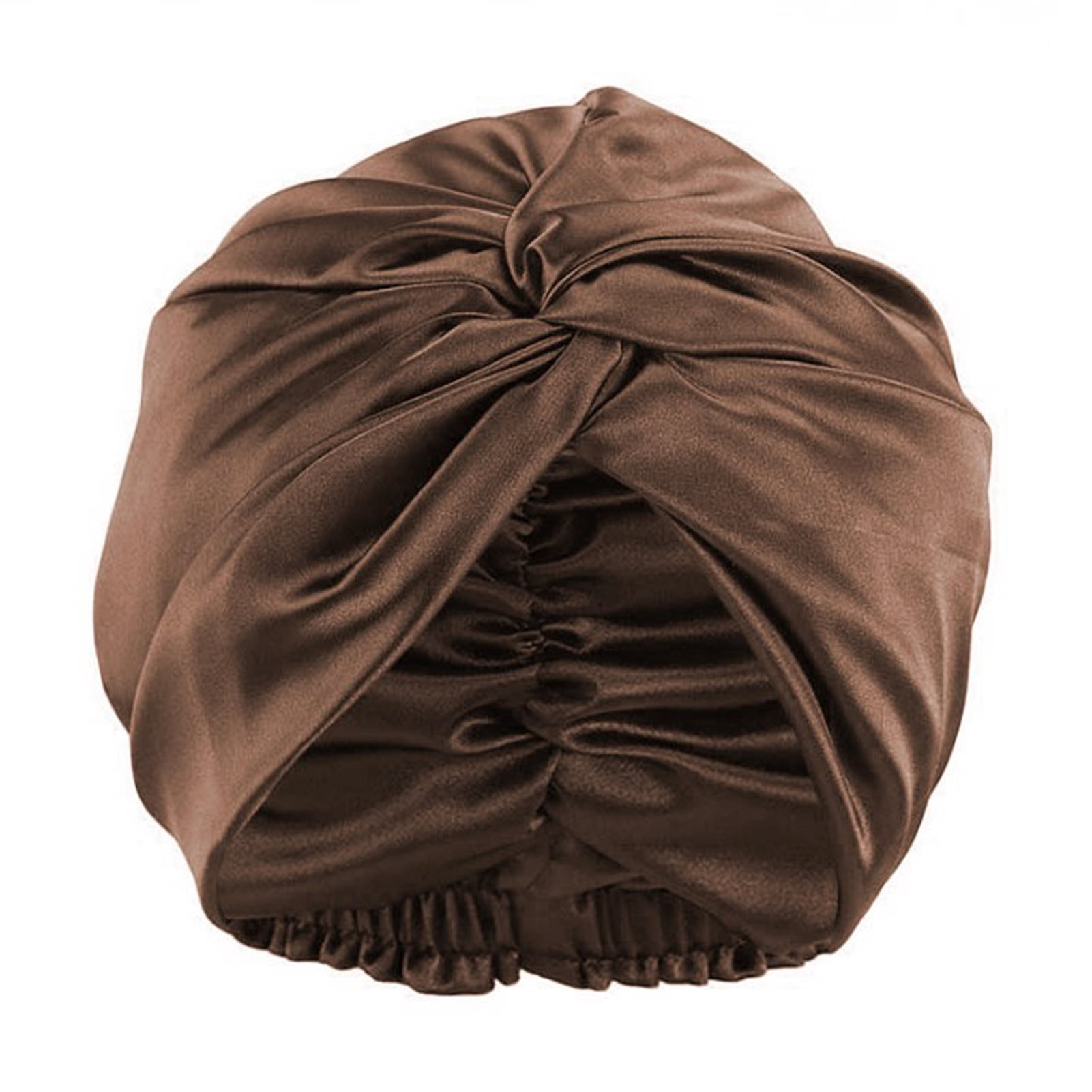 Hzsb Adjustable Knotted Satin Hair Bonnet Double Layer Hair Wrap Women ...