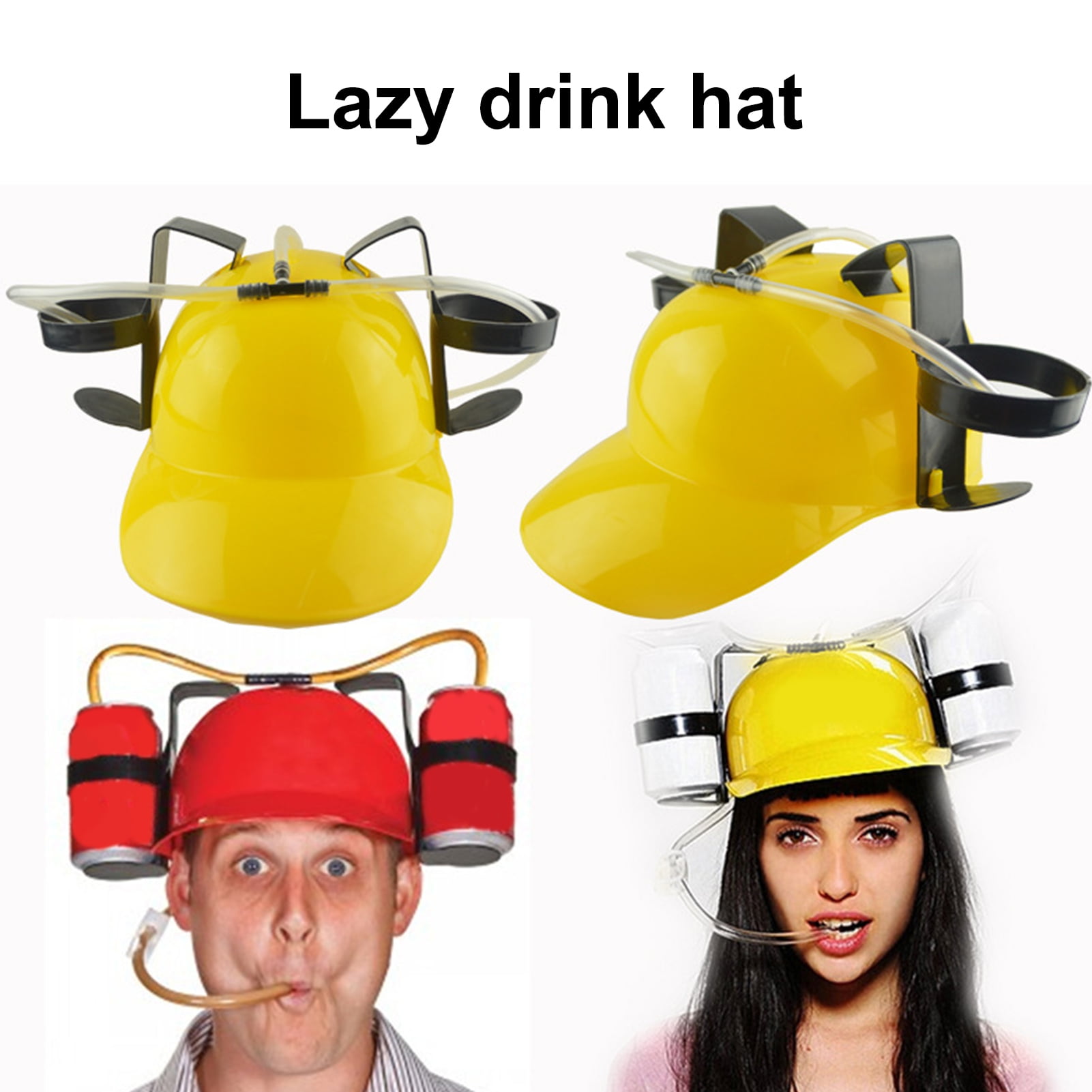 Hzsb Adjustable Plastic Novelty Drinking Helmet for Beverages at Home ...