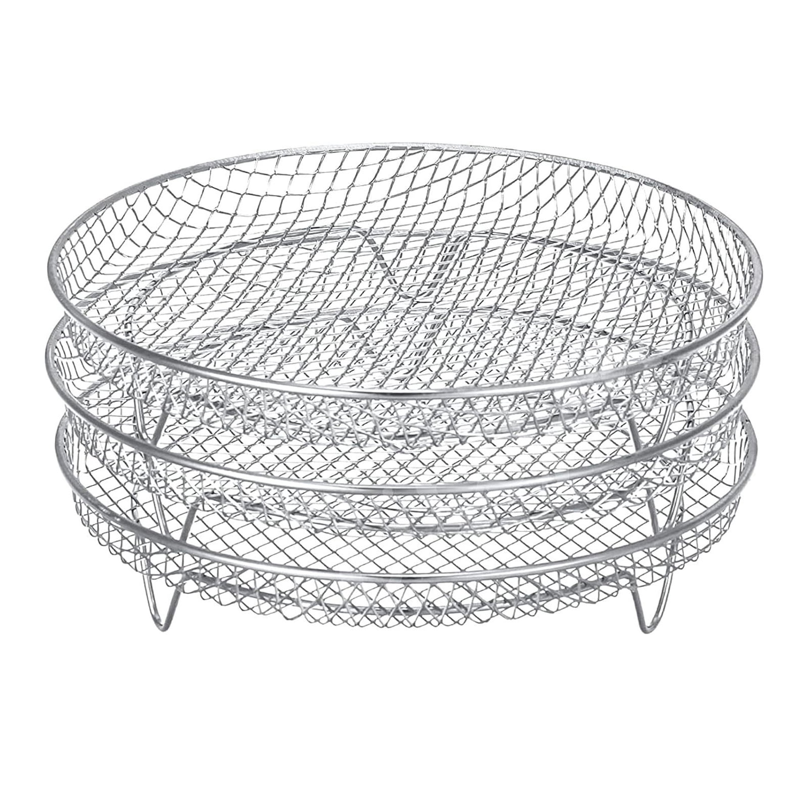 Hzsb Air Fryer Dehydration Rack Stackable Stainless Steel Multi-Layer ...