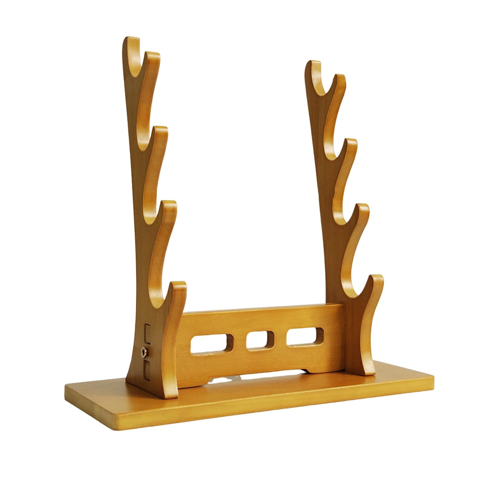 Hzsb Bamboo Flute Stand Multi-Tier Cooking Knife Stand Tabletop Flute ...