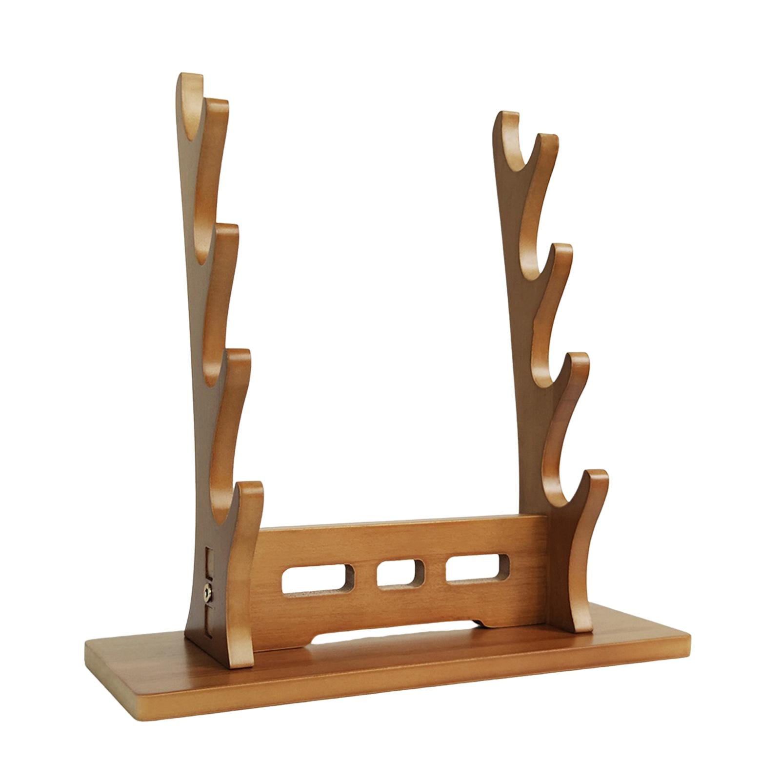 Hzsb Bamboo Flute Stand Multi-Tier Cooking Knife Stand Tabletop Flute ...