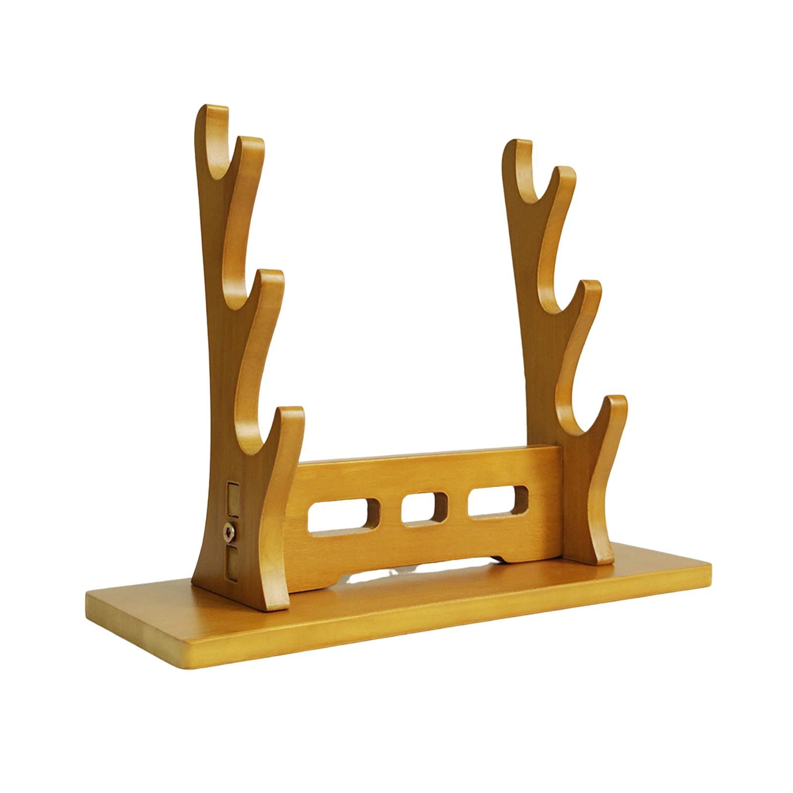 Hzsb Bamboo Flute Stand Multi-Tier Cooking Knife Stand Tabletop Flute ...