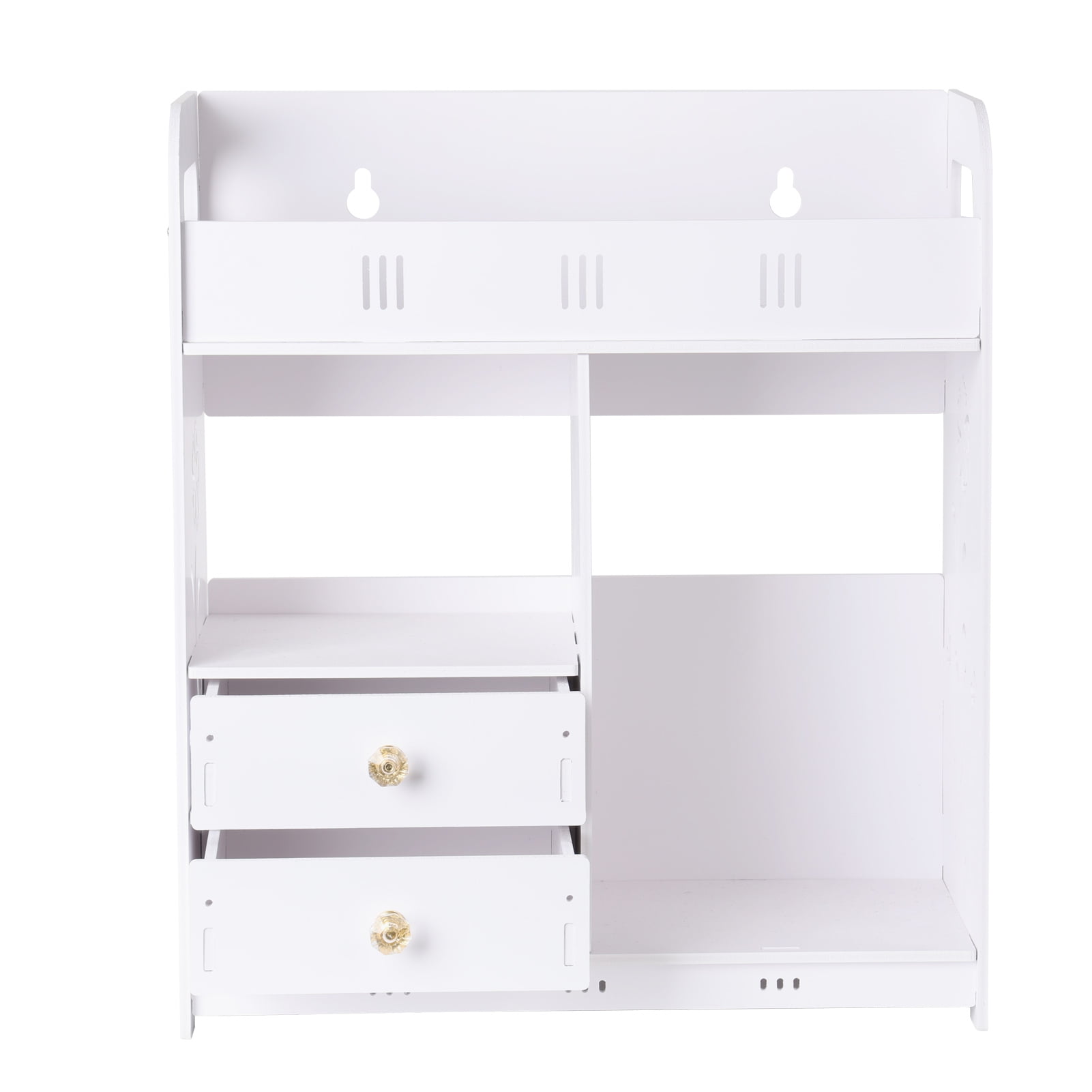 Hzsb Bathroom Cabinet with Hollow Flower Carved, Wall-Mounted Bathroom ...