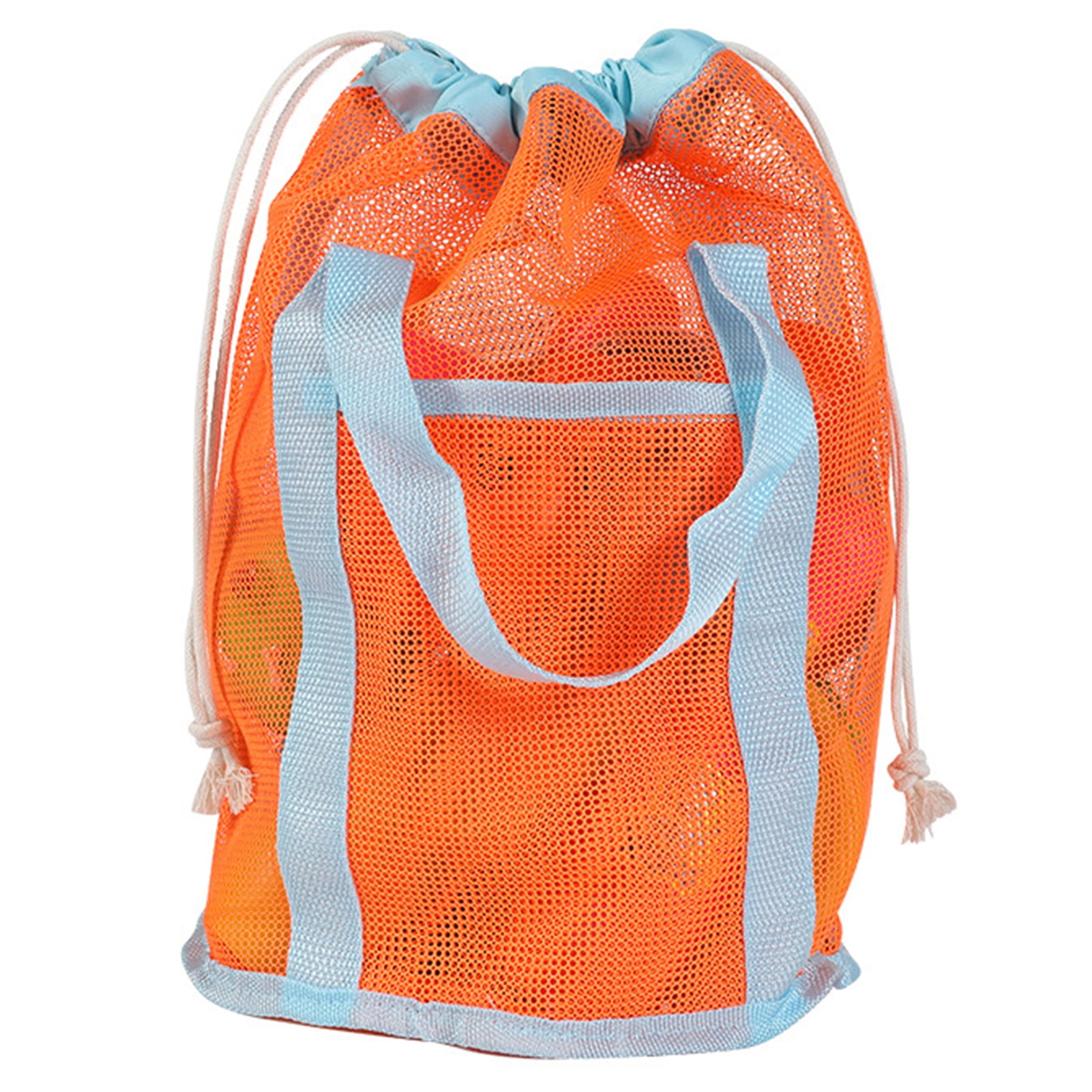 Hzsb Beach Bag with Hollow Mesh, Drainage, Large Capacity, Drawstring ...
