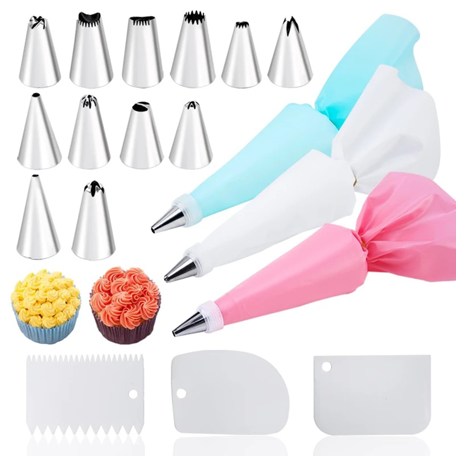 Hzsb Cake Decorating Tips Set Unique Piping Bags And Nozzles Set Cake ...