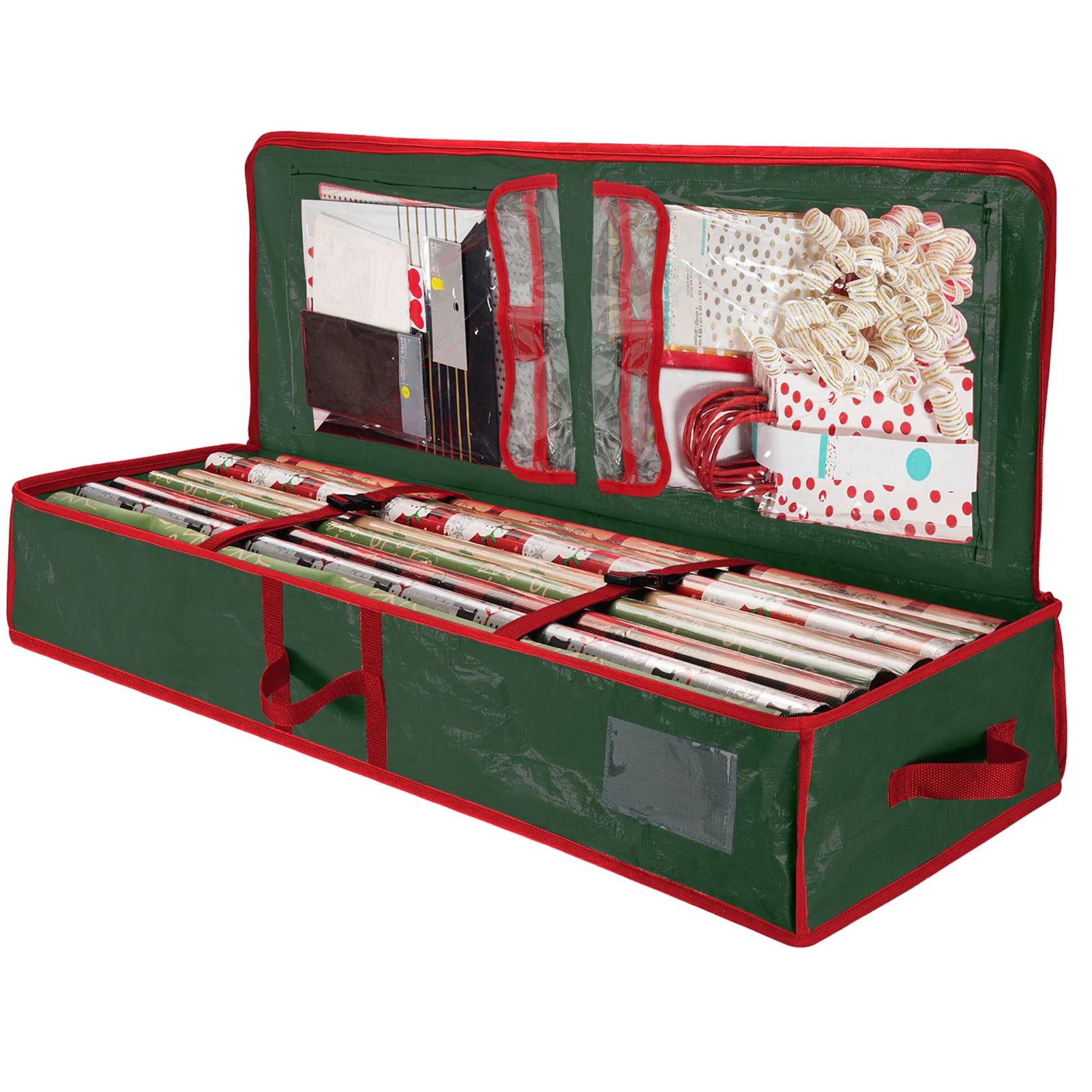 Hzsb Christmas Wrapping Paper Storage Bag Soft PE Woven Fabric Gift ...