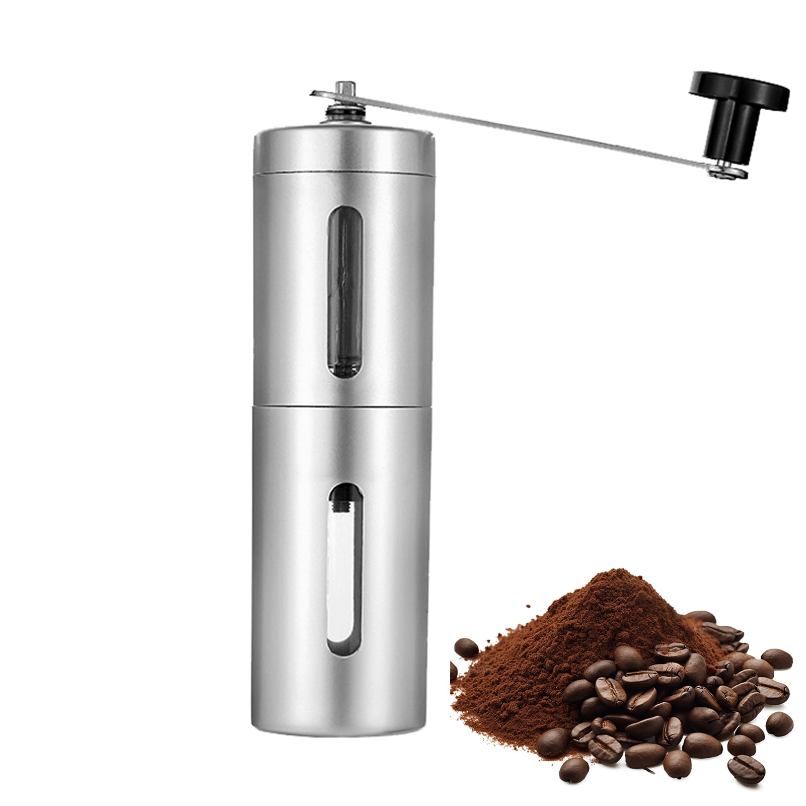 Hzsb Coffee Bean Grinder Stainless Steel Hand Crank Mill Adjustable ...