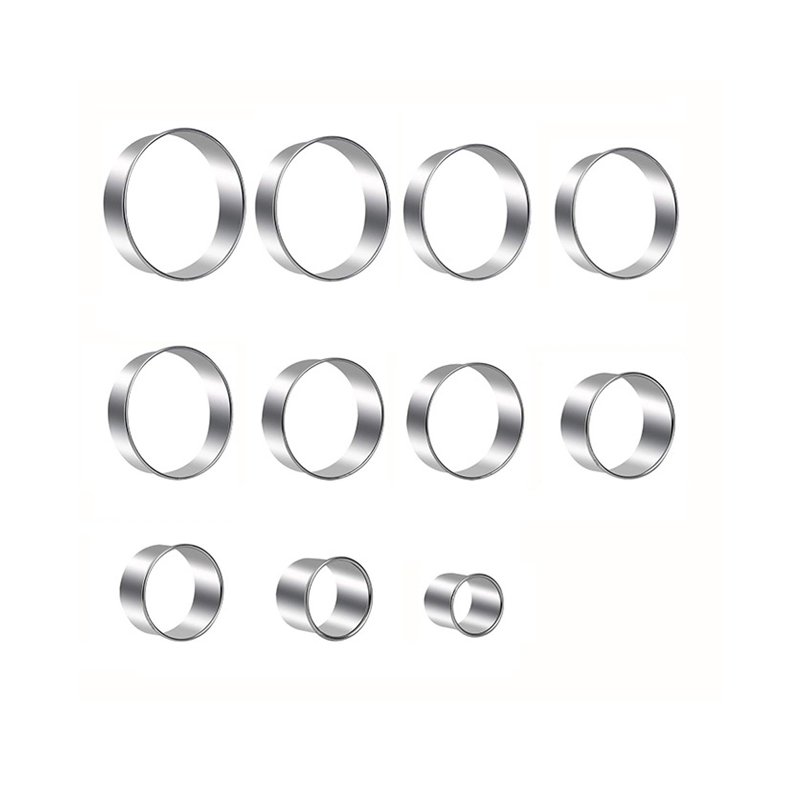 Hzsb Cookie Cutter Set 1Pc Stainless Steel Circle Biscuit Cutter ...