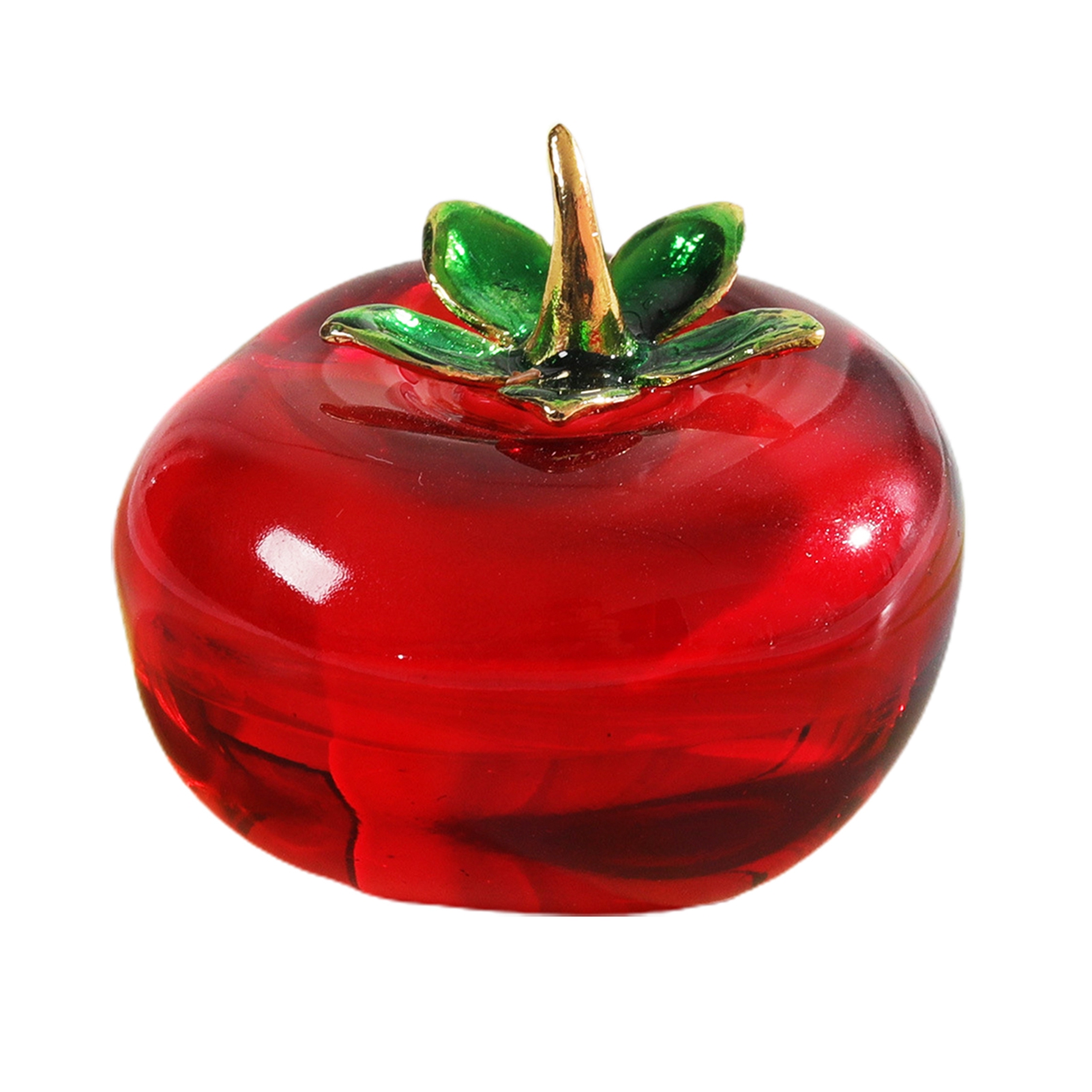 Hzsb Crystal Fruit Figurines - Clear Glass Sculptures for Desktop ...