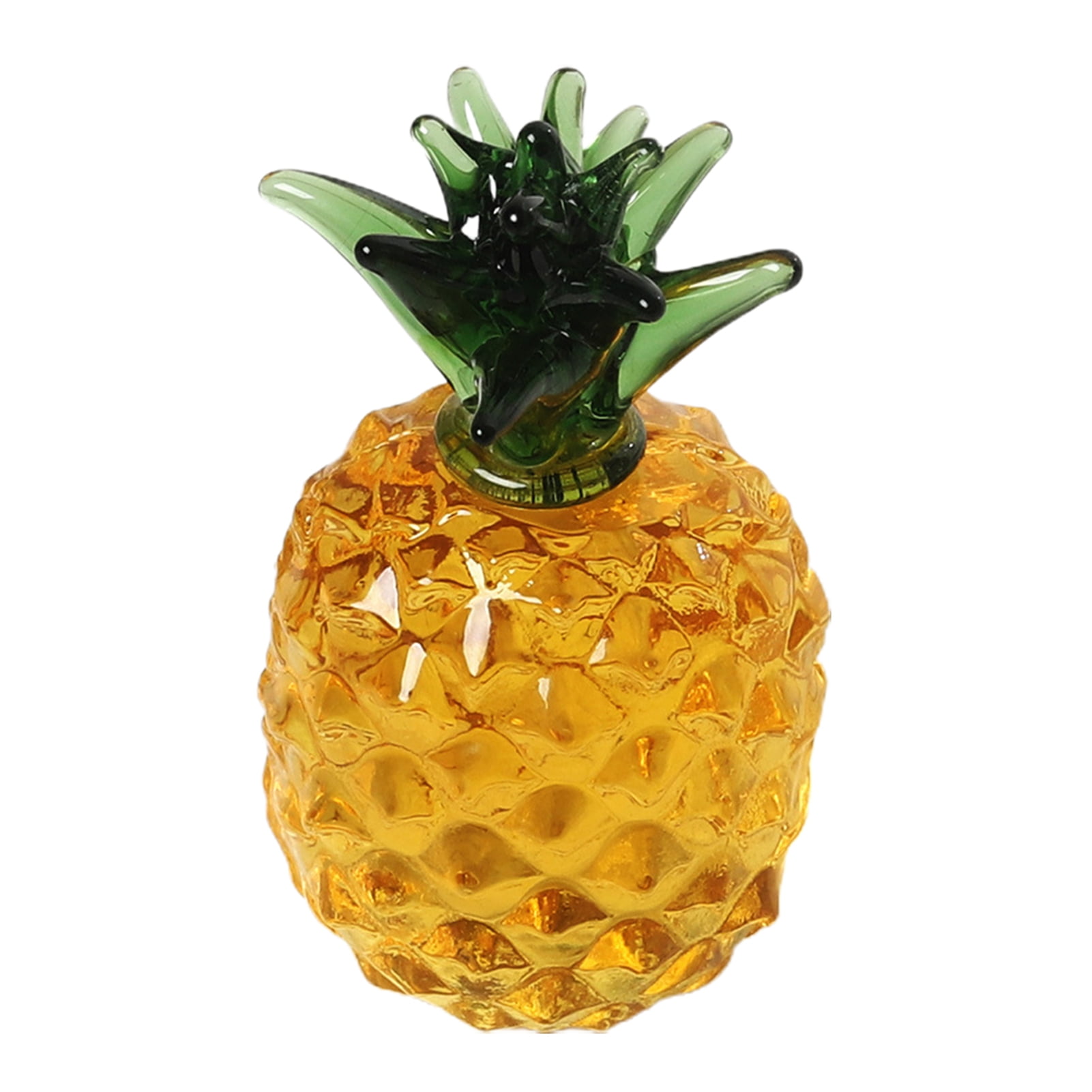 Hzsb Crystal Fruit Figurines - Clear Glass Sculptures for Desktop ...