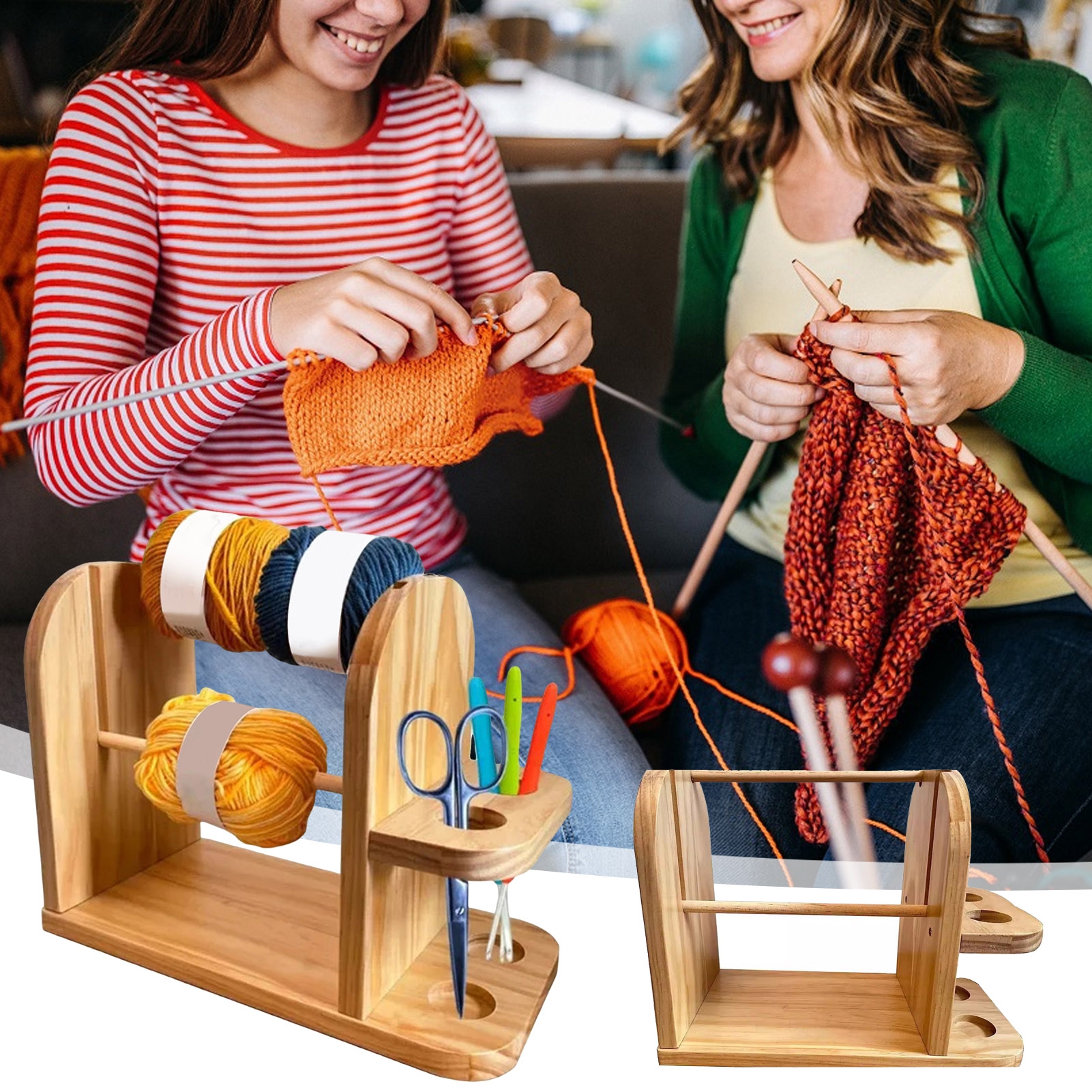 Hzsb Double Layer Yarn Holder Dispenser High Stability Easy to Assemble ...