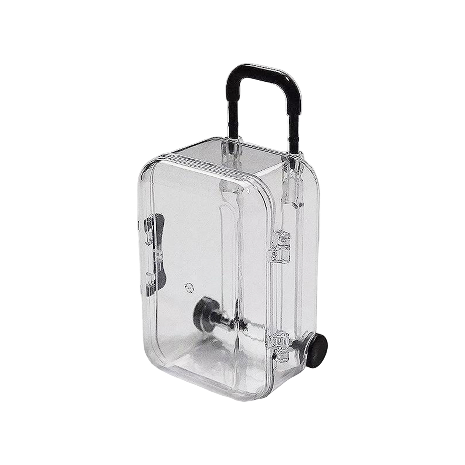 Hzsb Earrings Storage Box, Mini Trolley Case Shape, with Mini Wheels ...