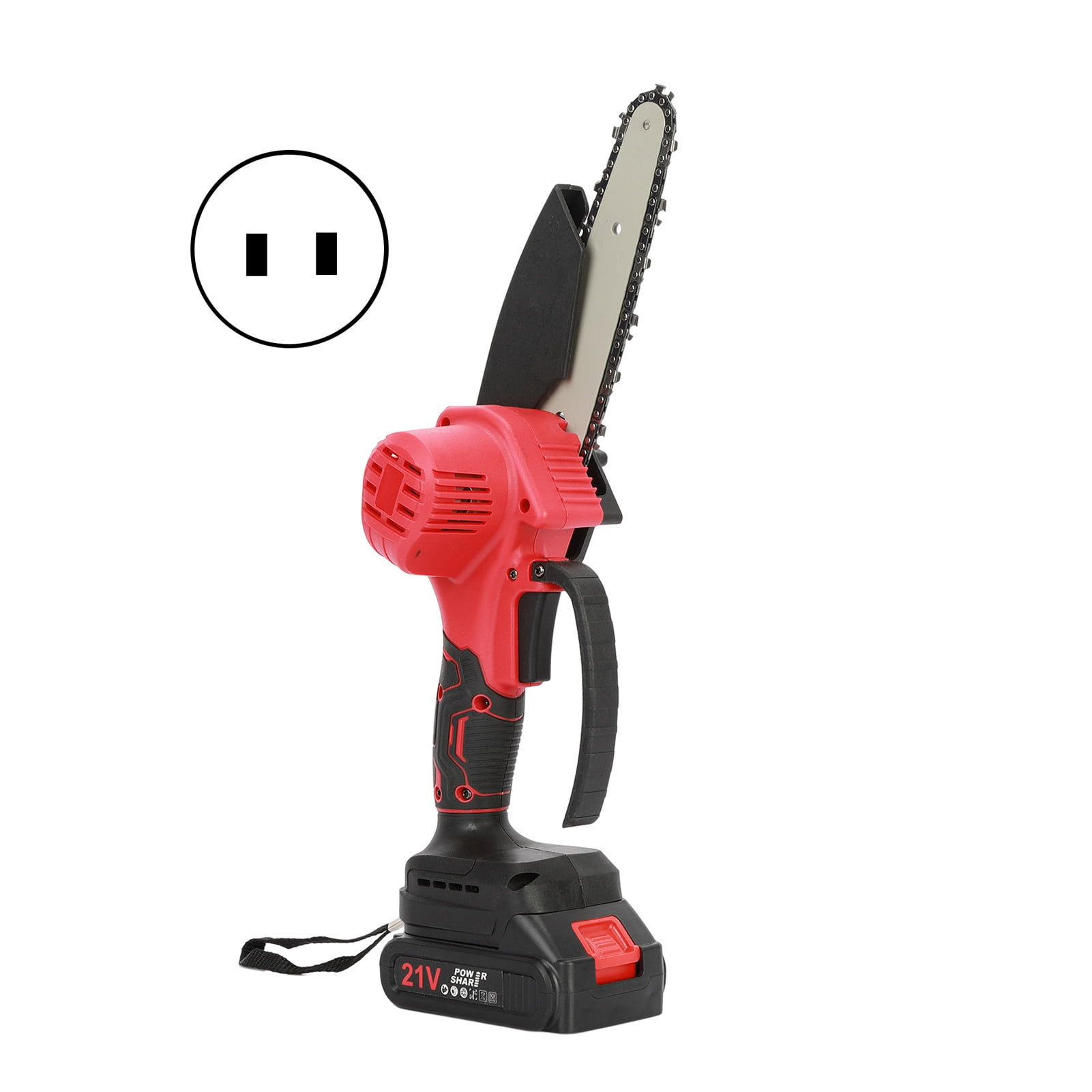 Hzsb Electric Chainsaw High-Power Motor Rechargeable Ergonomic Handle ...