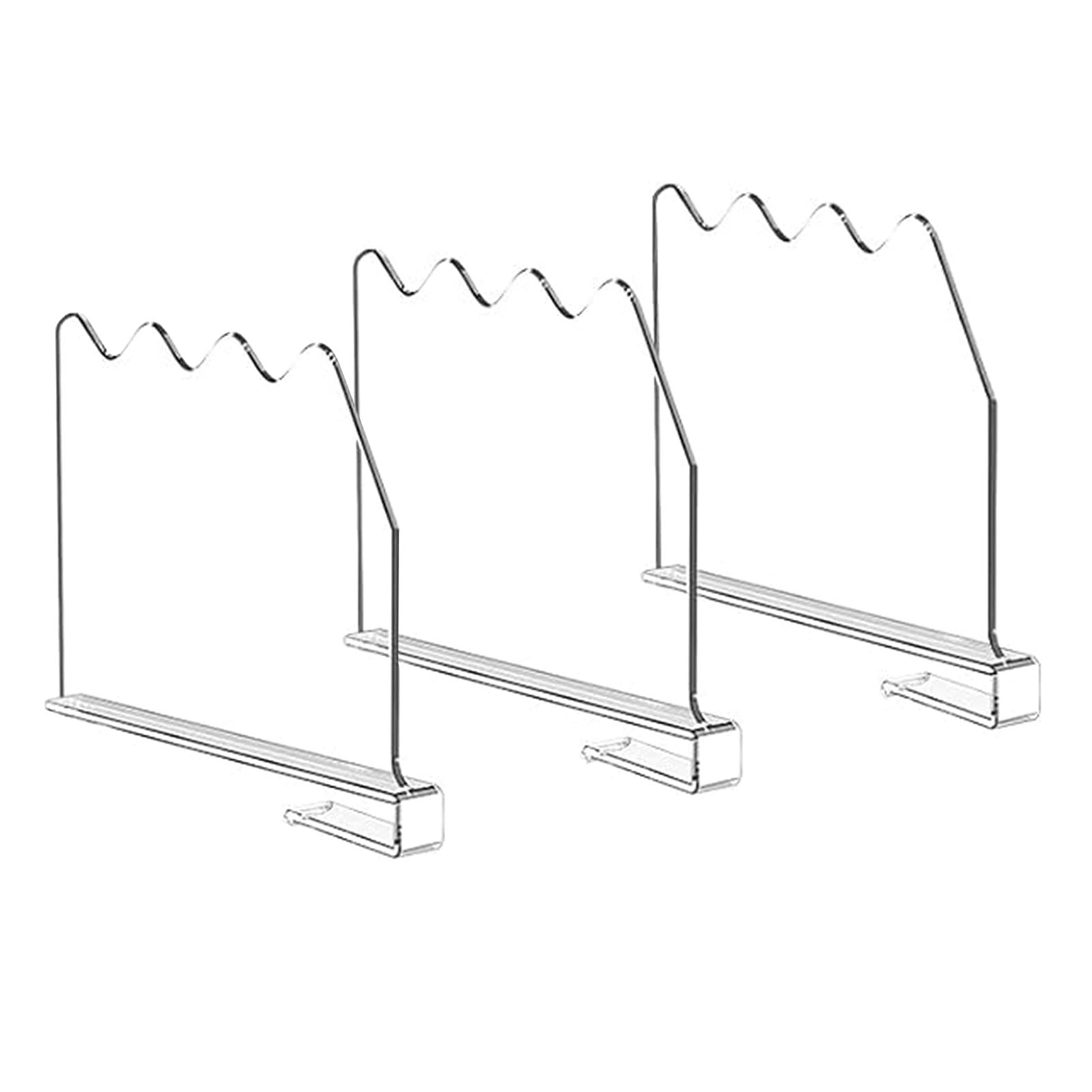 Hzsb Fitted Shelf Divider Transparent Stable Closet Organizer ...