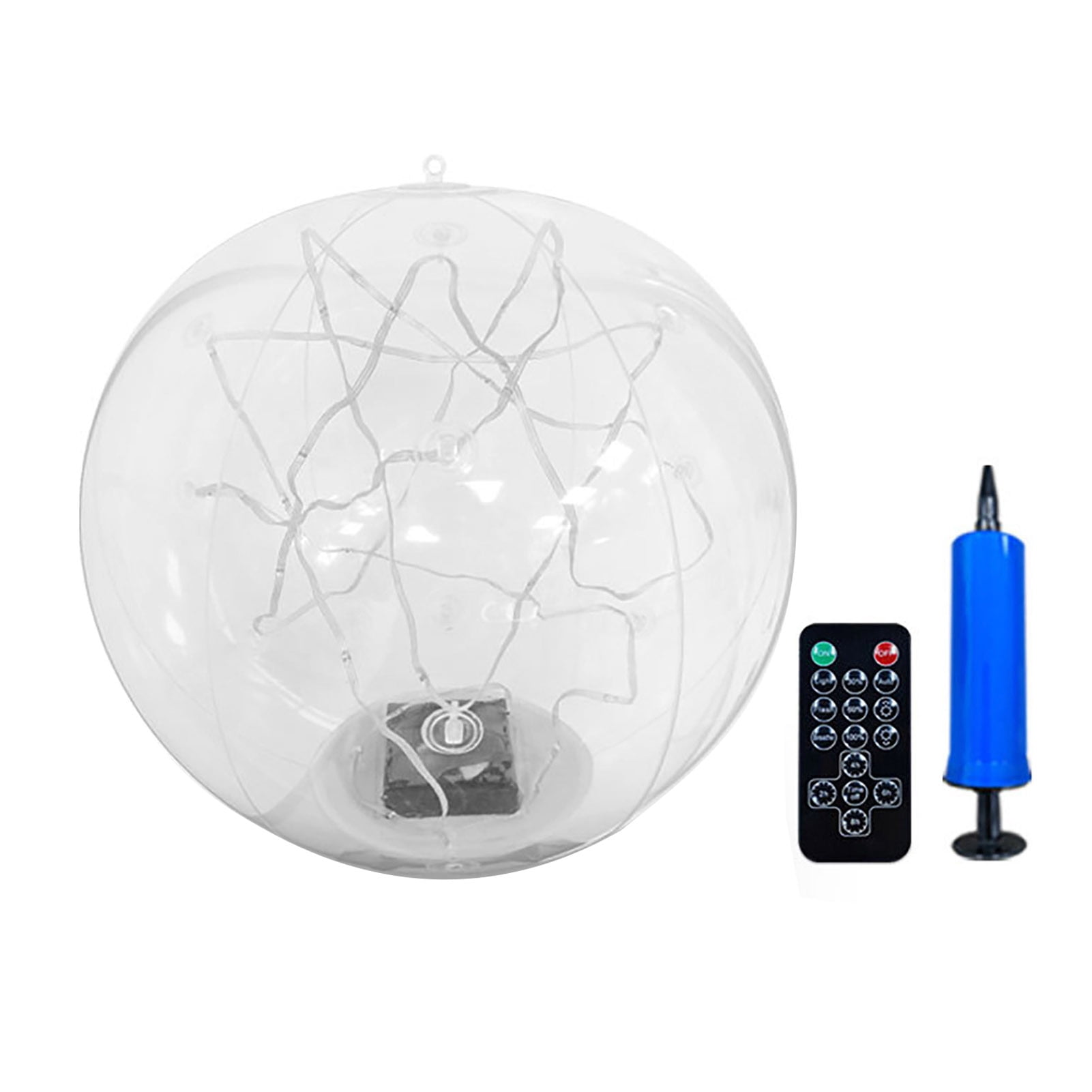 Hzsb Floating Solar Pool Lights Inflatable Light-up Balls Floating ...