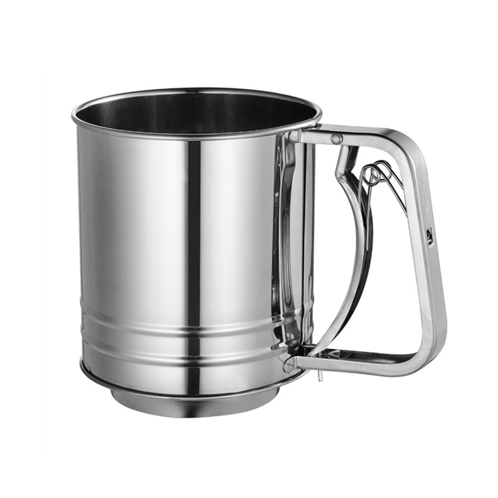 Hzsb Flour Sieve Stainless Steel Hand Cranking Double Layers Powder ...