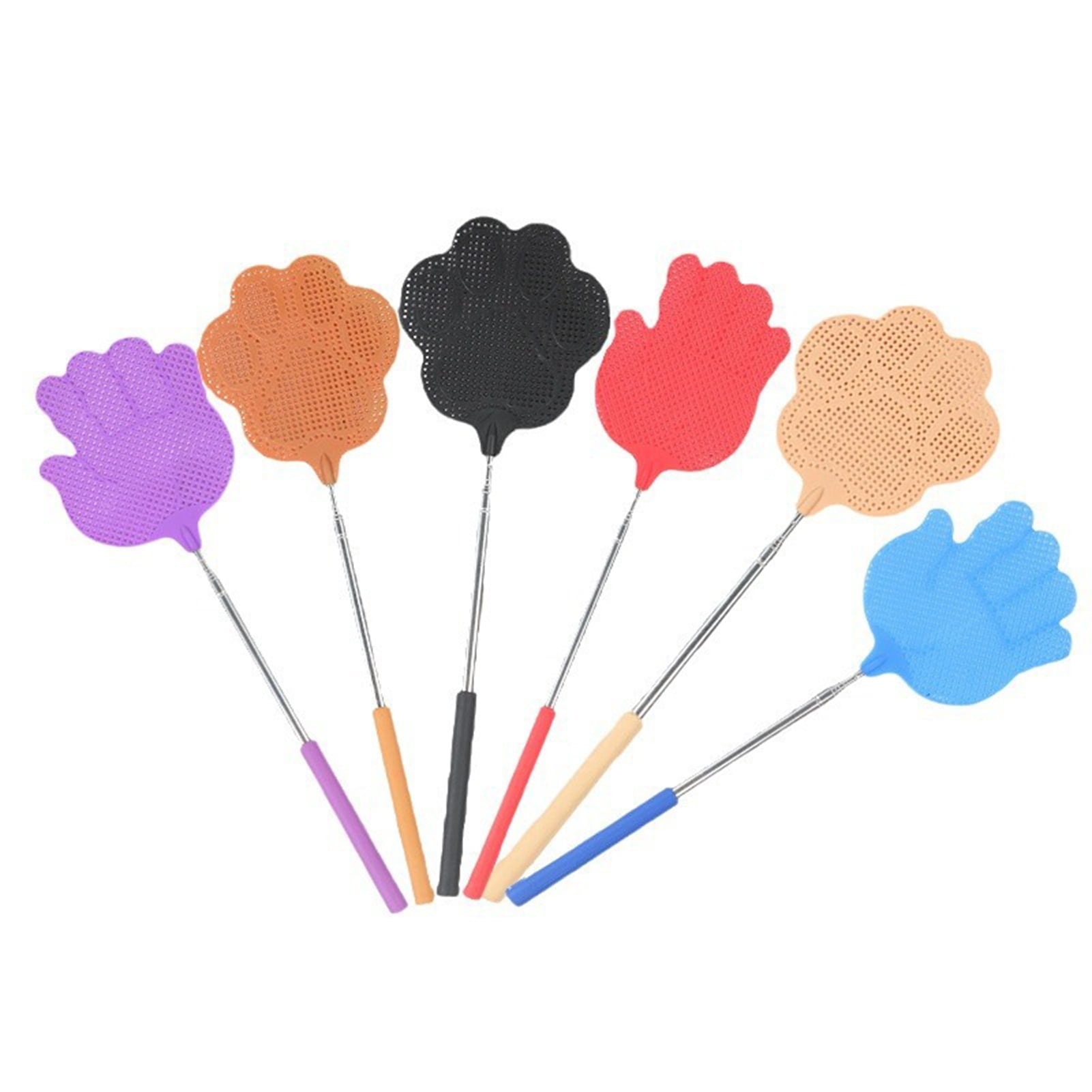 Hzsb Fly Swatter Retractable Long Handle Palm Shape Heavy Duty ...