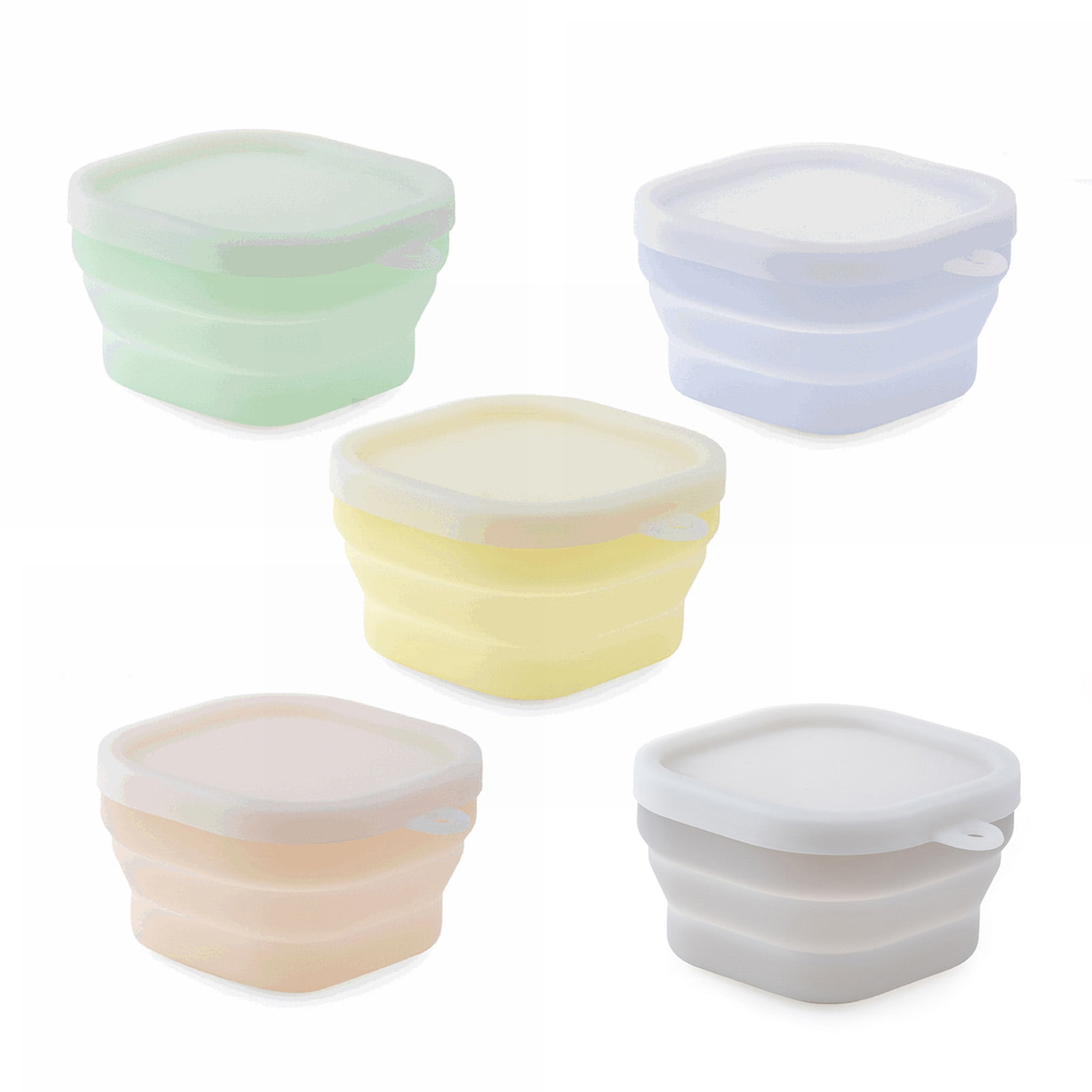 Hzsb Foldable Food Bowl with Lid Leak-Proof Large Capacity Microwave ...